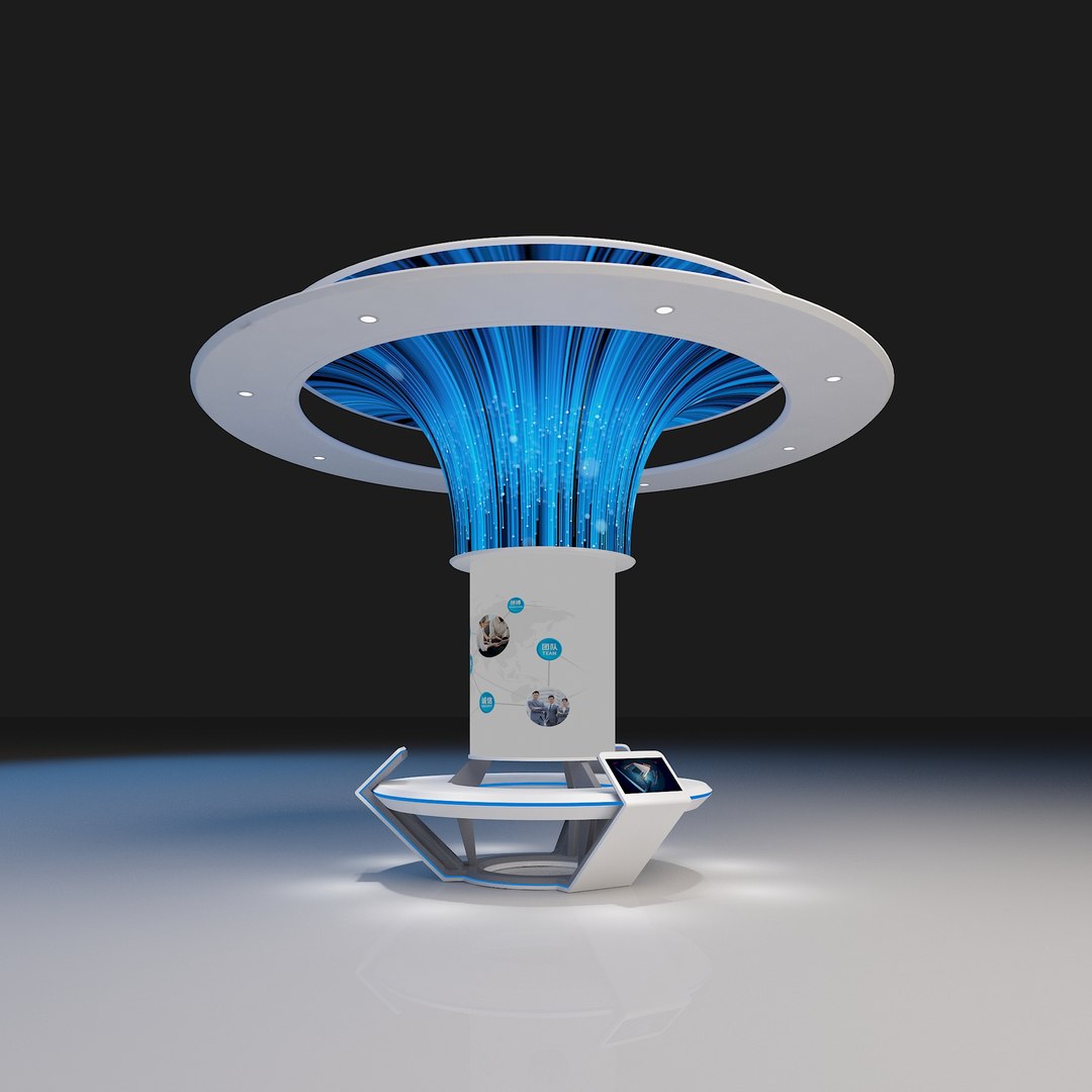 High-Tech Future Exhibition Hall Exhibition Booth Island Main Booth ...