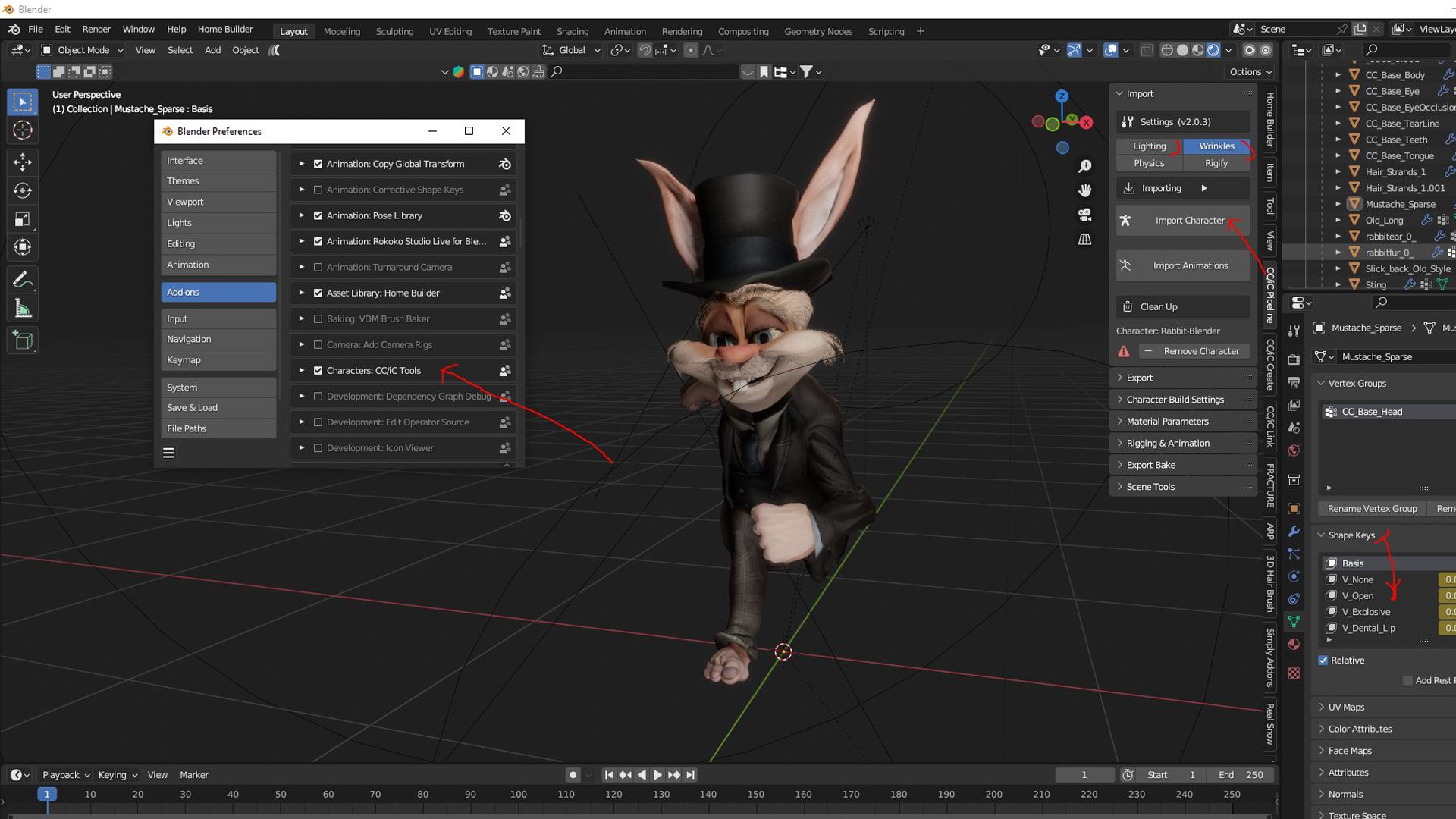 3D Rabbit Model - TurboSquid 2216887