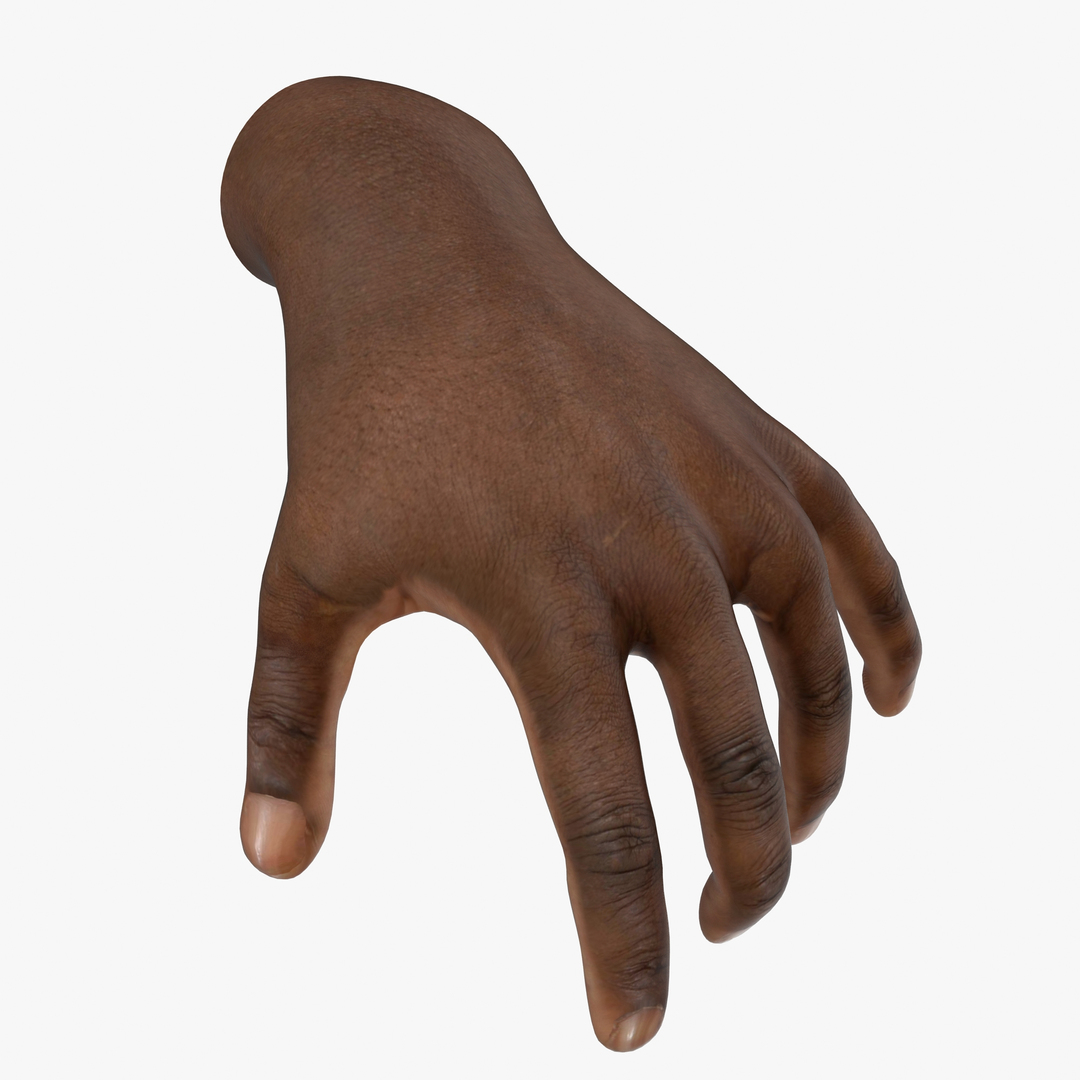 hand rigged poses obj