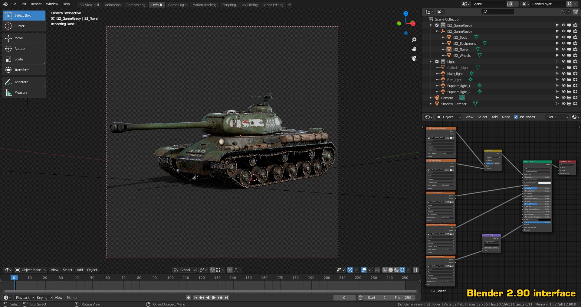 Is-2 tank gameready is2 3D model - TurboSquid 1615469