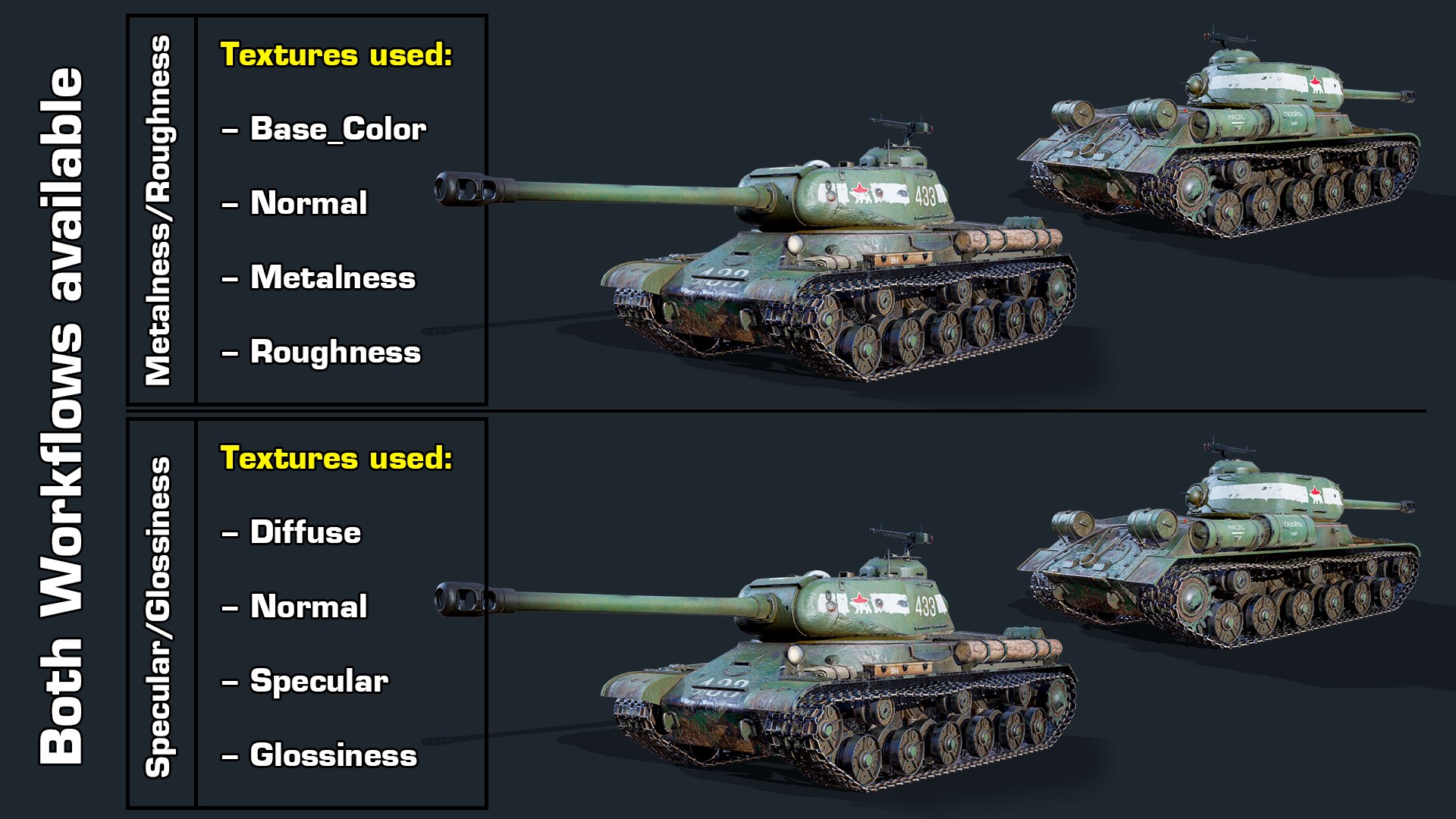 Is-2 tank gameready is2 3D model - TurboSquid 1615469