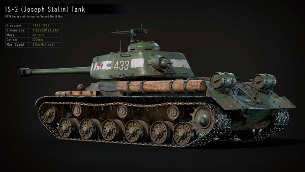 Is-2 tank gameready is2 3D model - TurboSquid 1615469