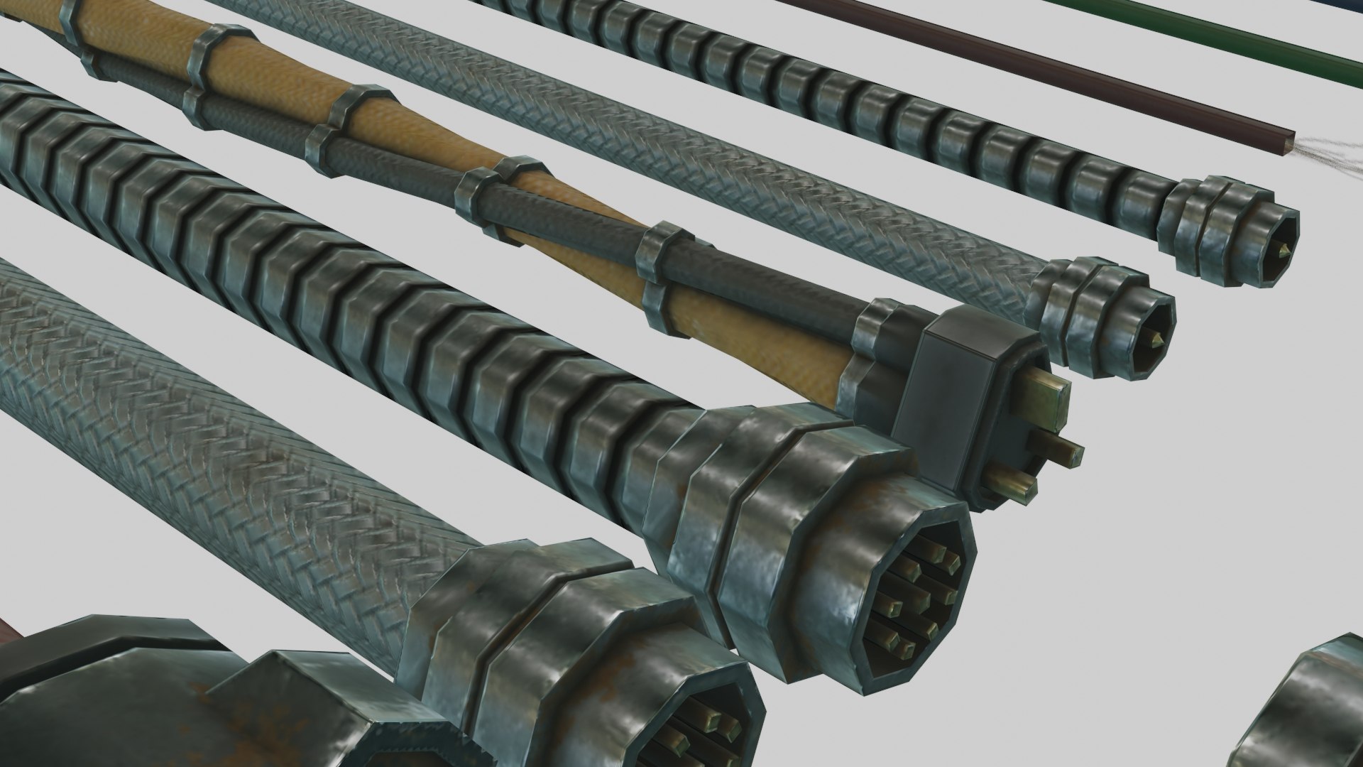 Miscellaneous Asset Pack Cables Model - TurboSquid 1630414