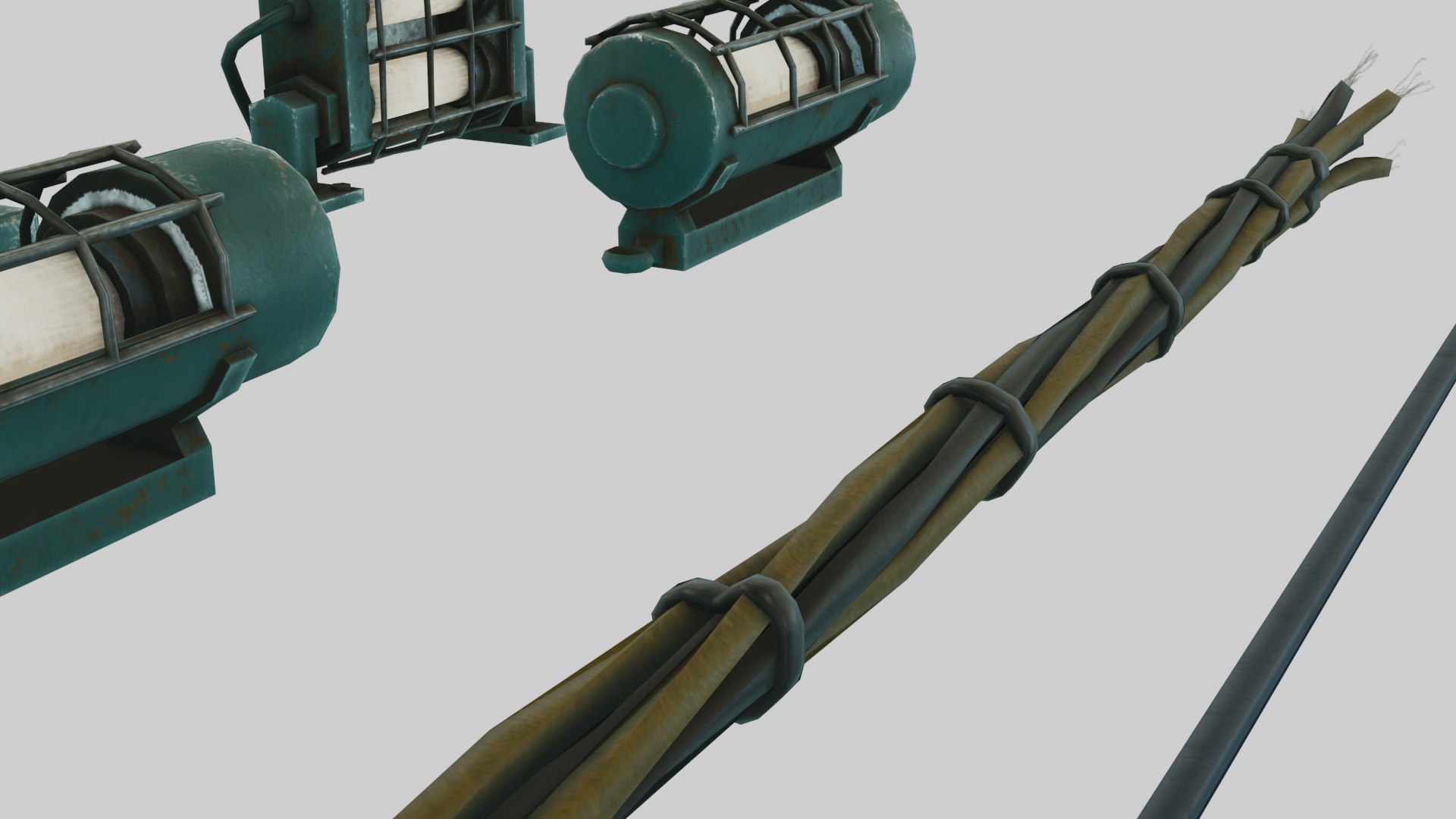 Miscellaneous Asset Pack Cables Model - TurboSquid 1630414