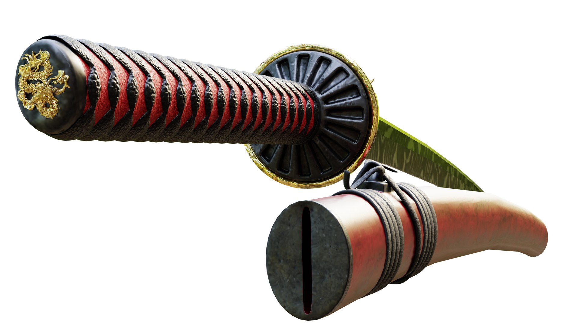 3D Japanese Katana Sword Model - TurboSquid 2418560
