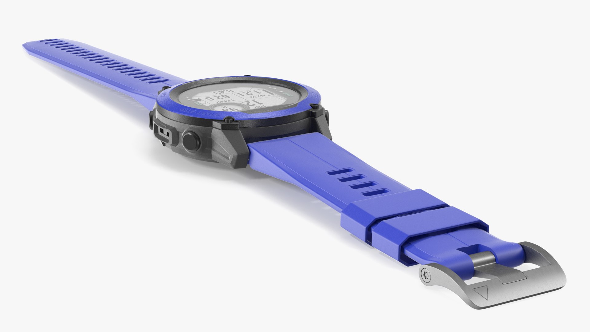 3D Active-Sport Smartwatch Blue model - TurboSquid 2112733