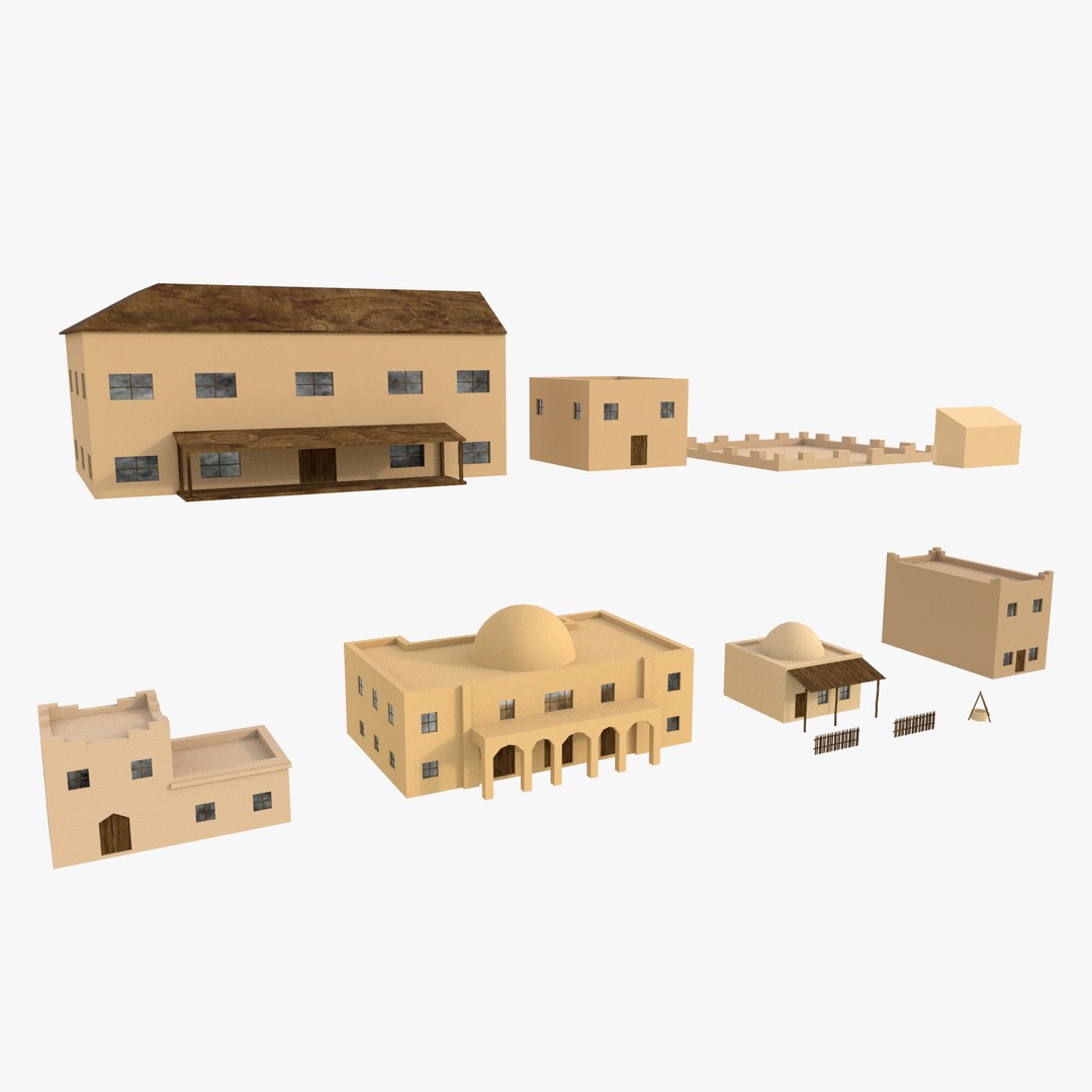 3D Arabic Islamic House Model - TurboSquid 1898895