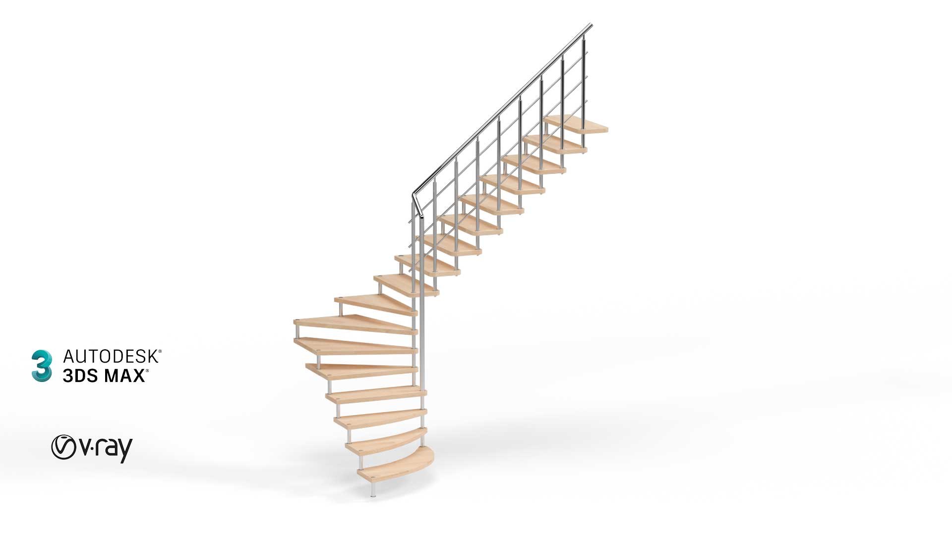 3D Staircase Model - TurboSquid 2191415