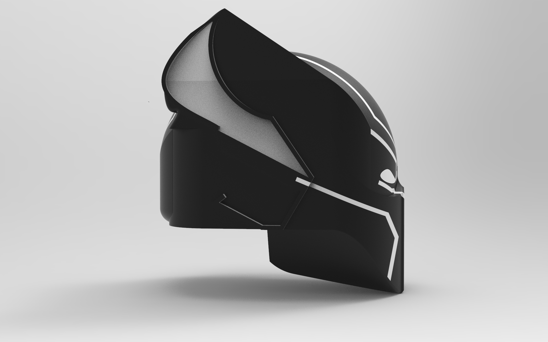 modelo 3d Máscara de pantera negra - Low-poly - TurboSquid 1536404