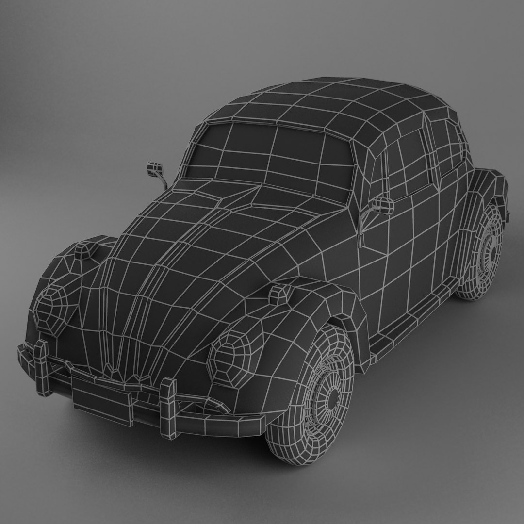 3d Old Beetle Model
