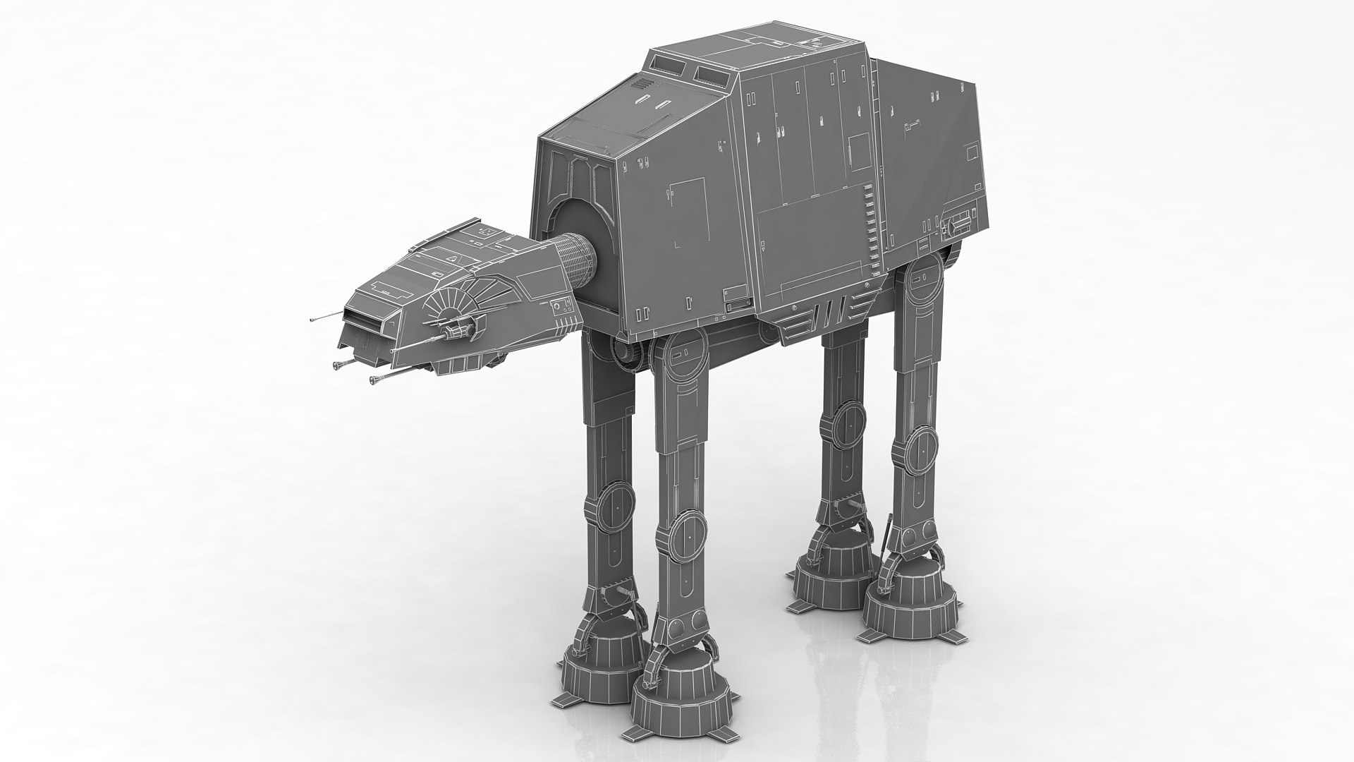 Star Wars At-act Walker 3D Model - TurboSquid 1622935