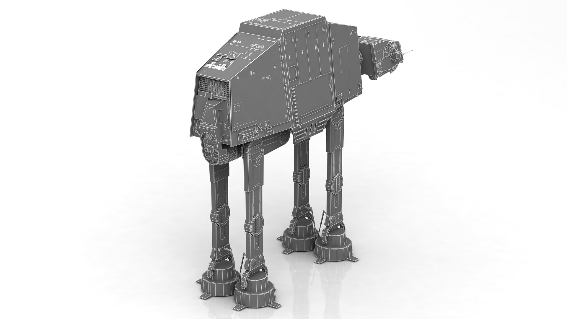 Star Wars At-act Walker 3D Model - TurboSquid 1622935