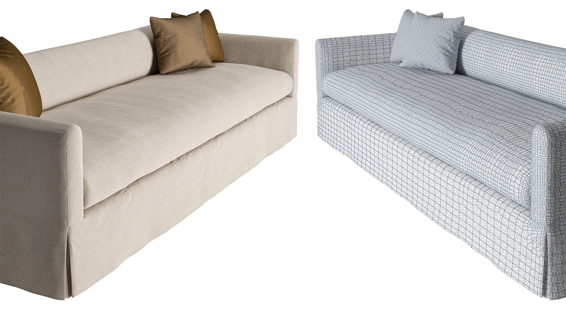 3D Model Saladino Style Cape Sofa - TurboSquid 2206129