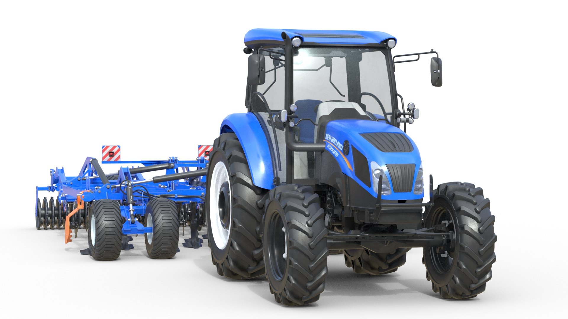 Tractor Mounted Star Wheel Cultivator 3D - TurboSquid 2516513