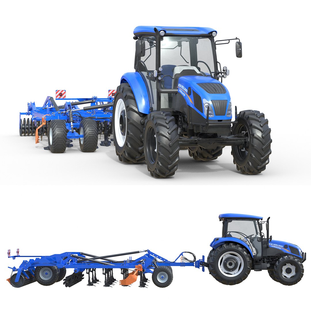 Tractor Mounted Star Wheel Cultivator 3D - TurboSquid 2516513