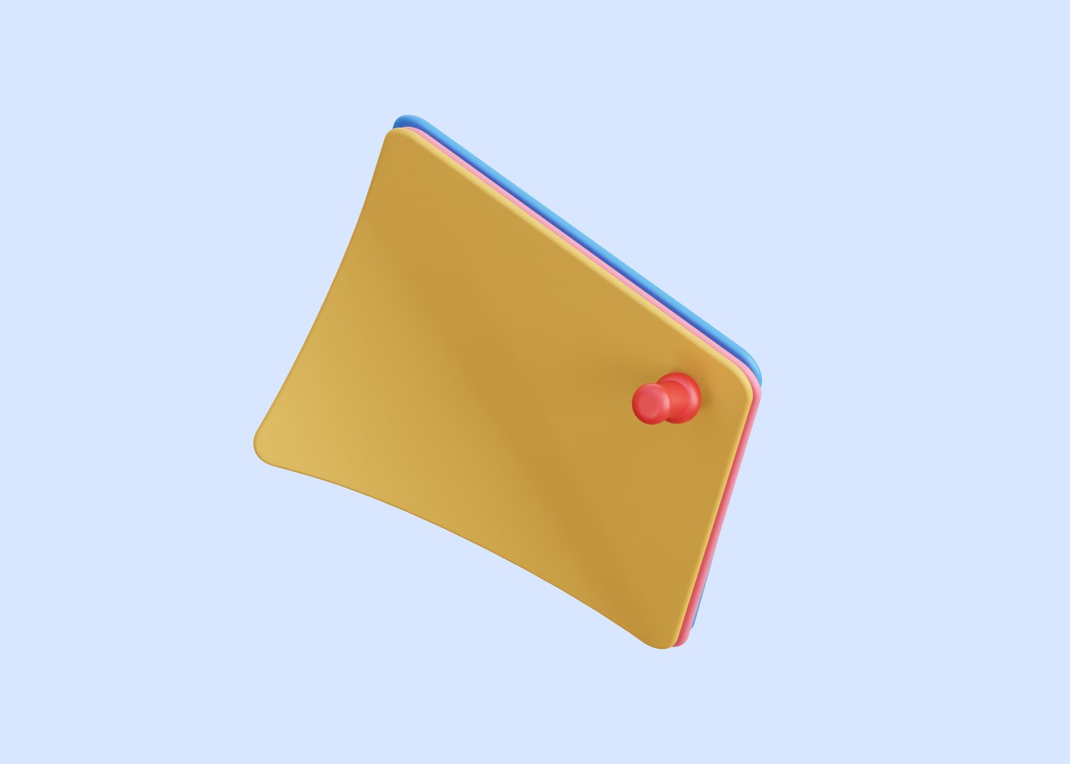 Sticky Note 3D Illustration 3D Model - TurboSquid 2230490