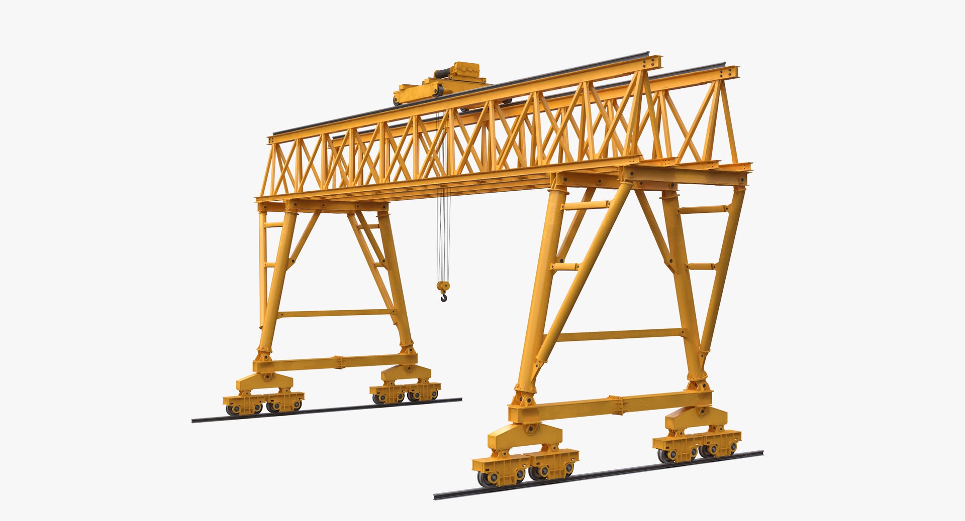Truss Gantry Crane 3D Model - TurboSquid 1321198