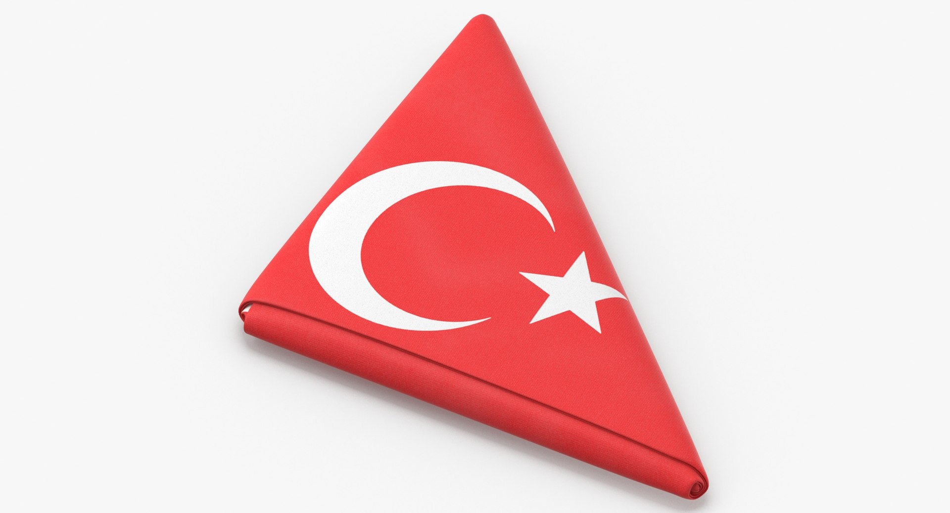 Flag Folded Triangle Turkey 3D - TurboSquid 1572059