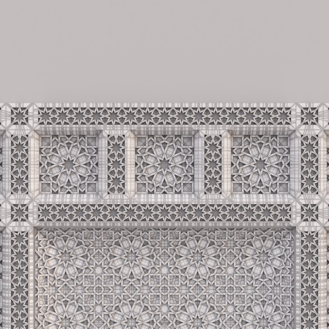 Classic Islamic Ceiling 001 3D Model - TurboSquid 2411926