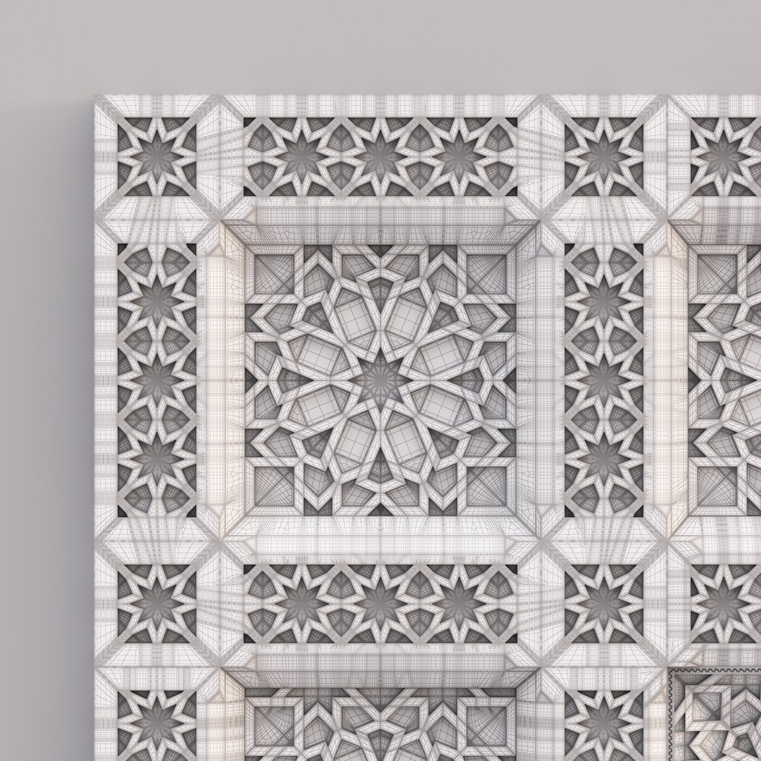 Classic Islamic Ceiling 001 3D Model - TurboSquid 2411926