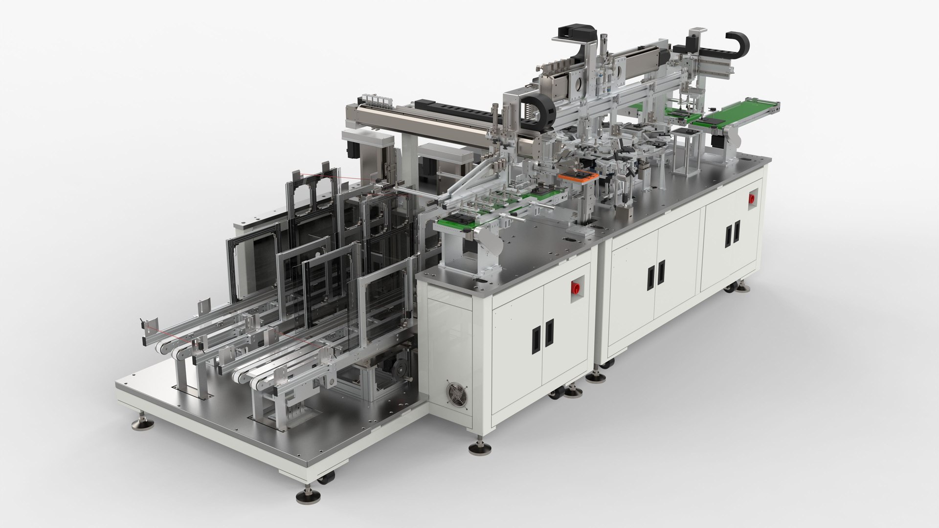 Automatic Mobile Phone Battery Feeding And Cutting Machine 3D Model ...