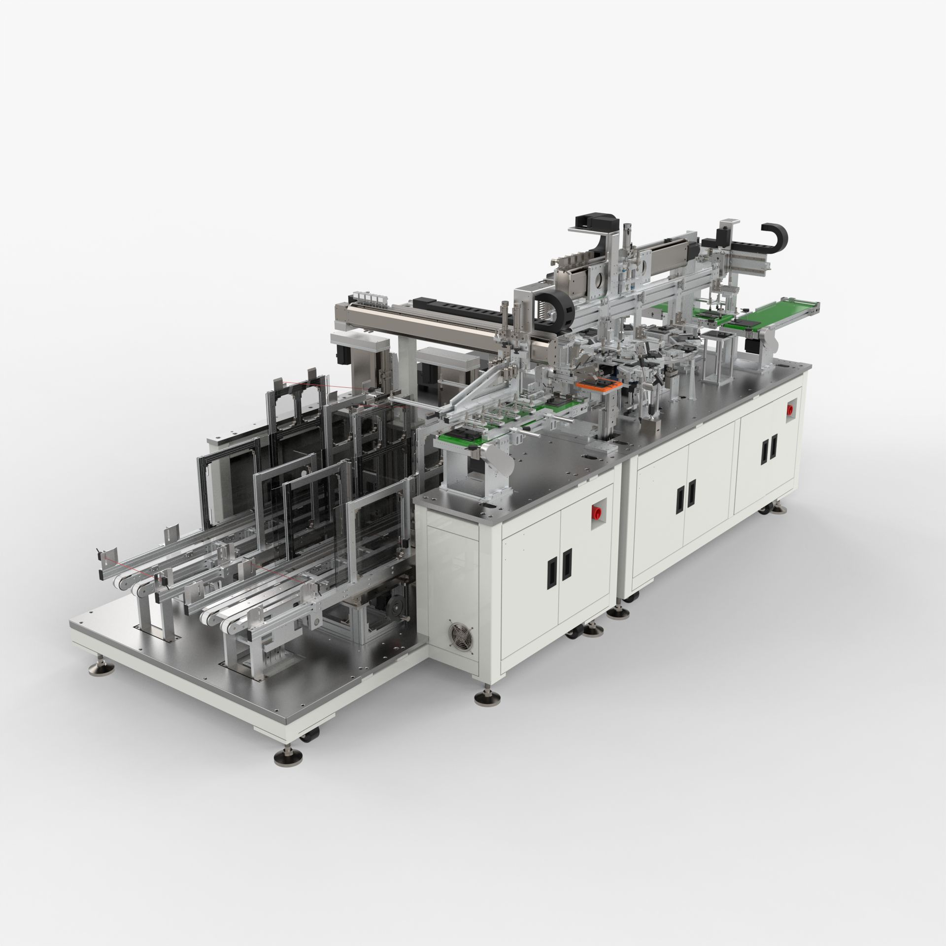Automatic Mobile Phone Battery Feeding and Cutting Machine 3D model ...