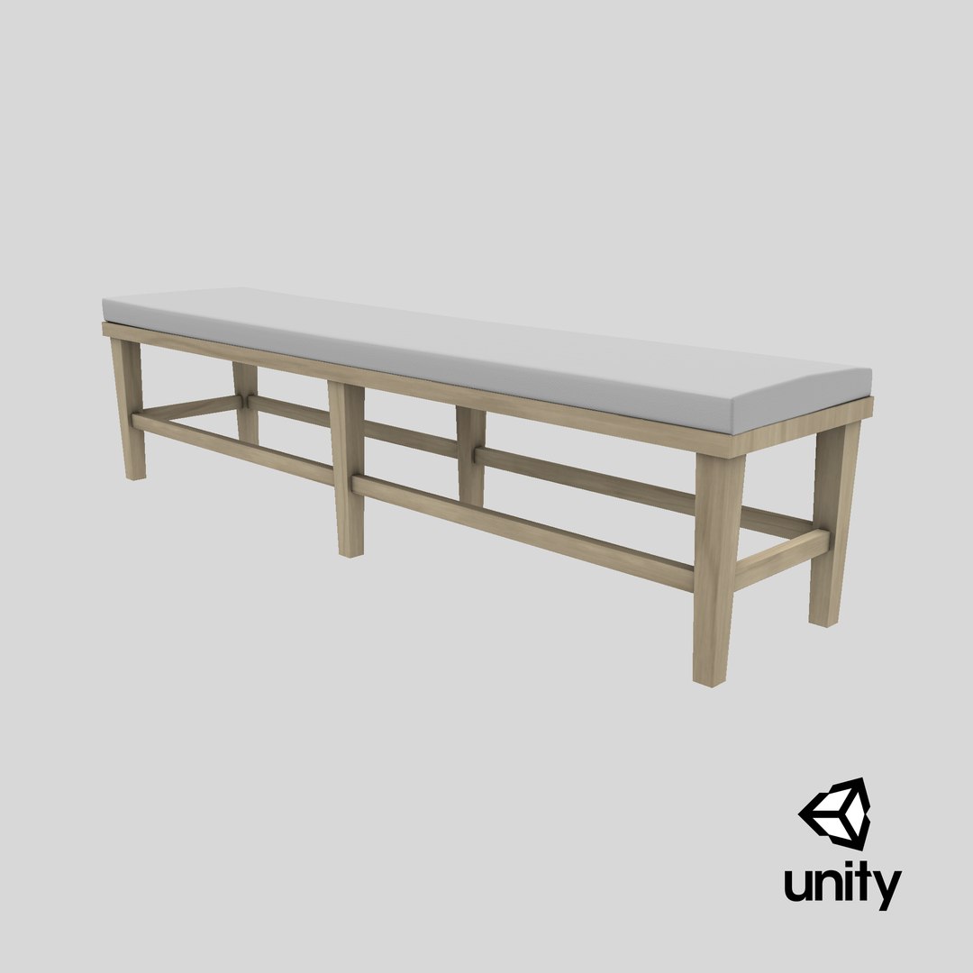 Free 3D Bench With Cushion Low-poly PBR - TurboSquid 2222874