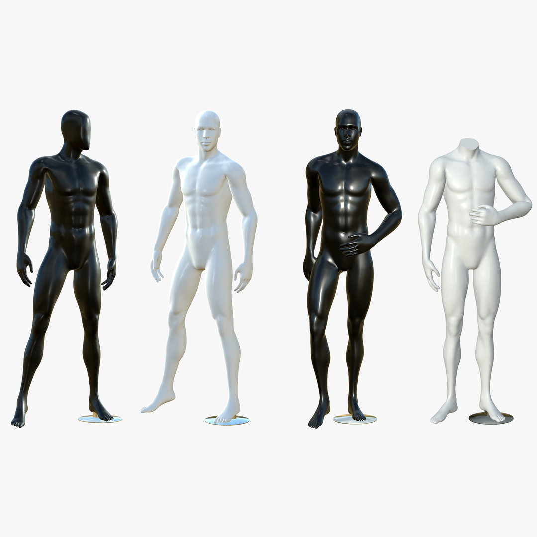Male Mannequin Full Body Collection 3D model - TurboSquid 1894498