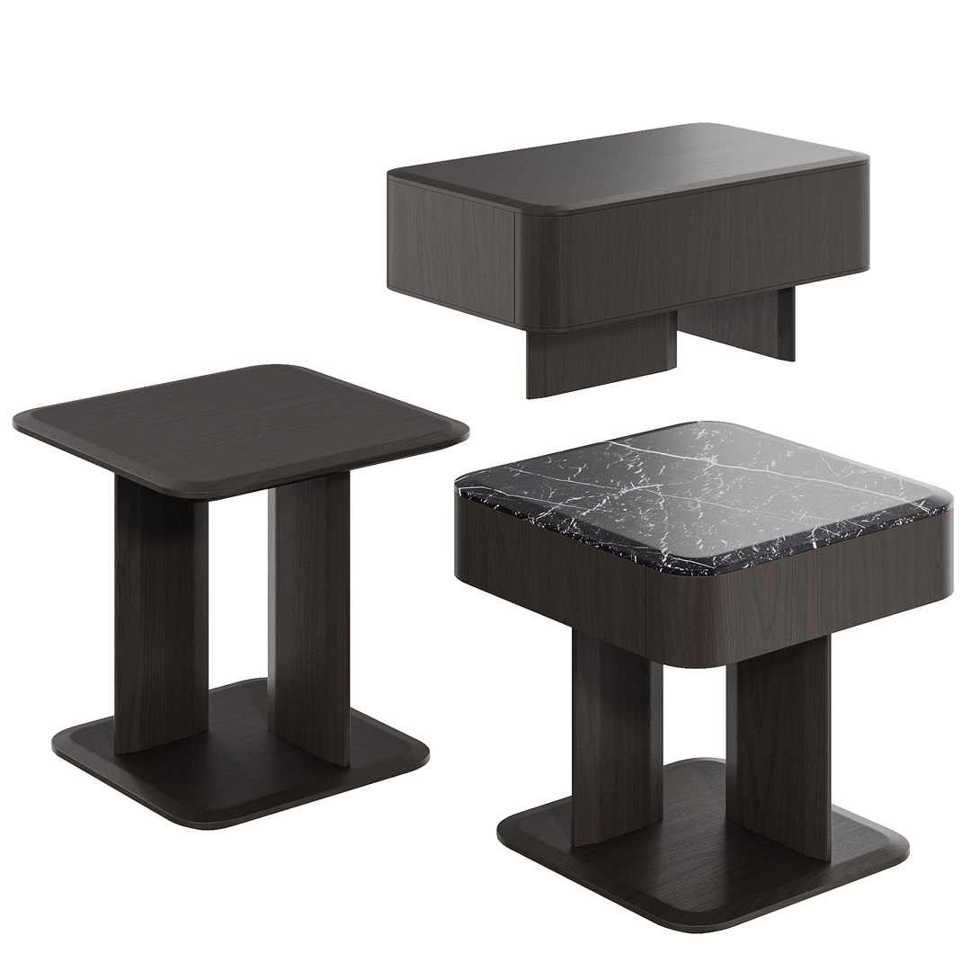 3D Poliform Brera Bedside Tables Model - TurboSquid 2346305