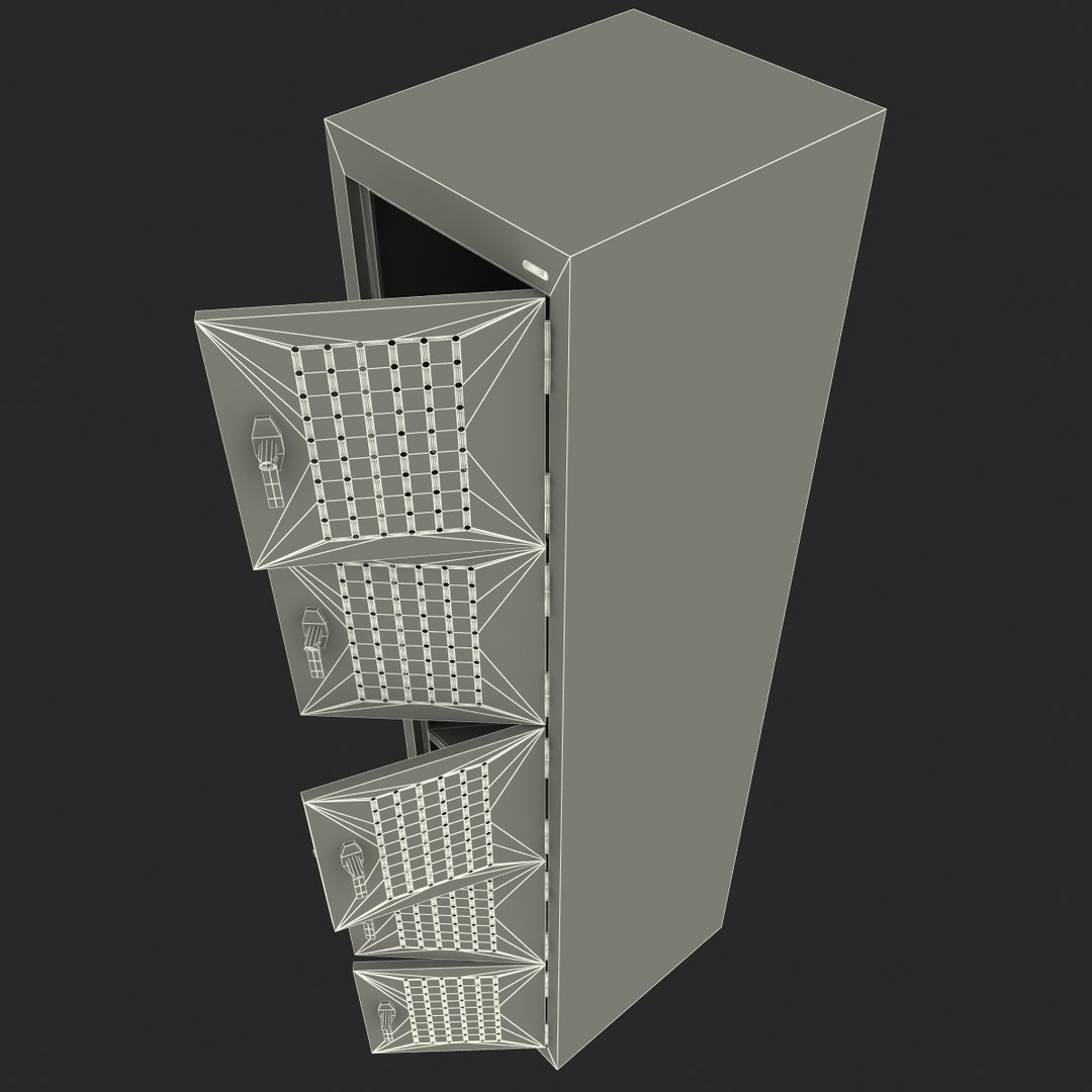 3d locker modelled