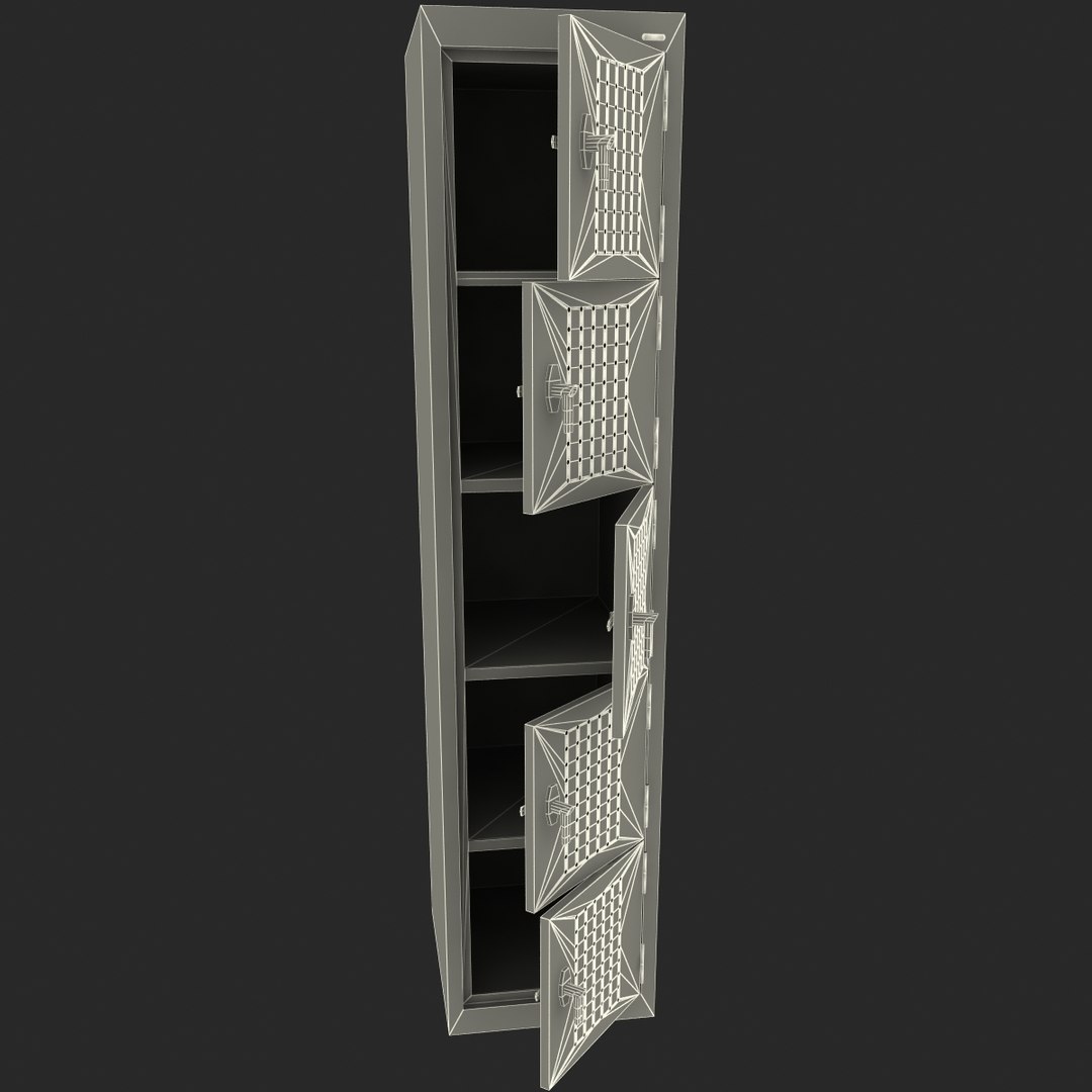 3d locker modelled