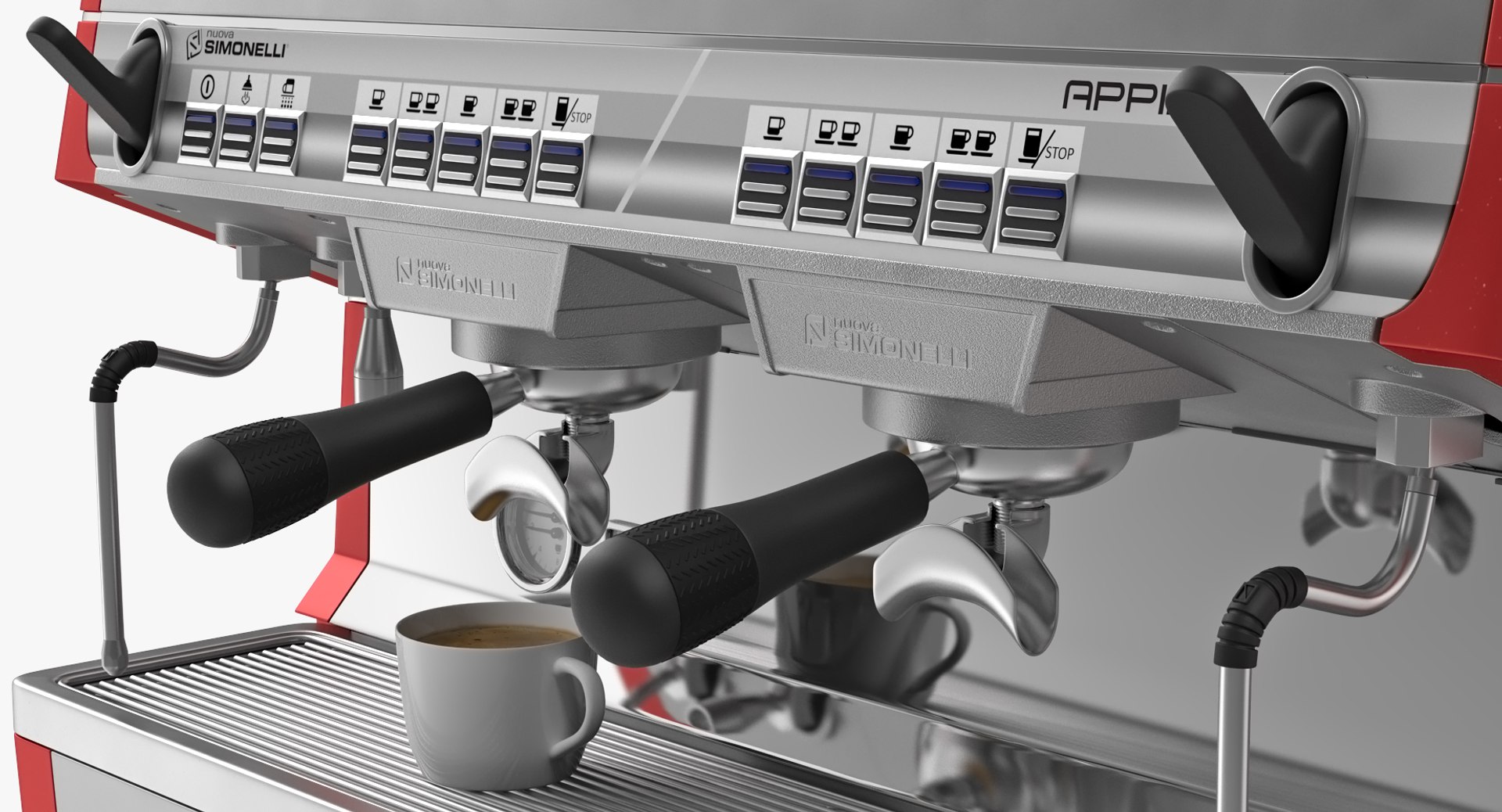 3D Espresso Machine Coffee Cups - TurboSquid 1221398