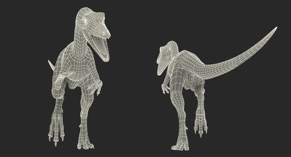 3D model compsognathus dinosaur run pose - TurboSquid 1284707