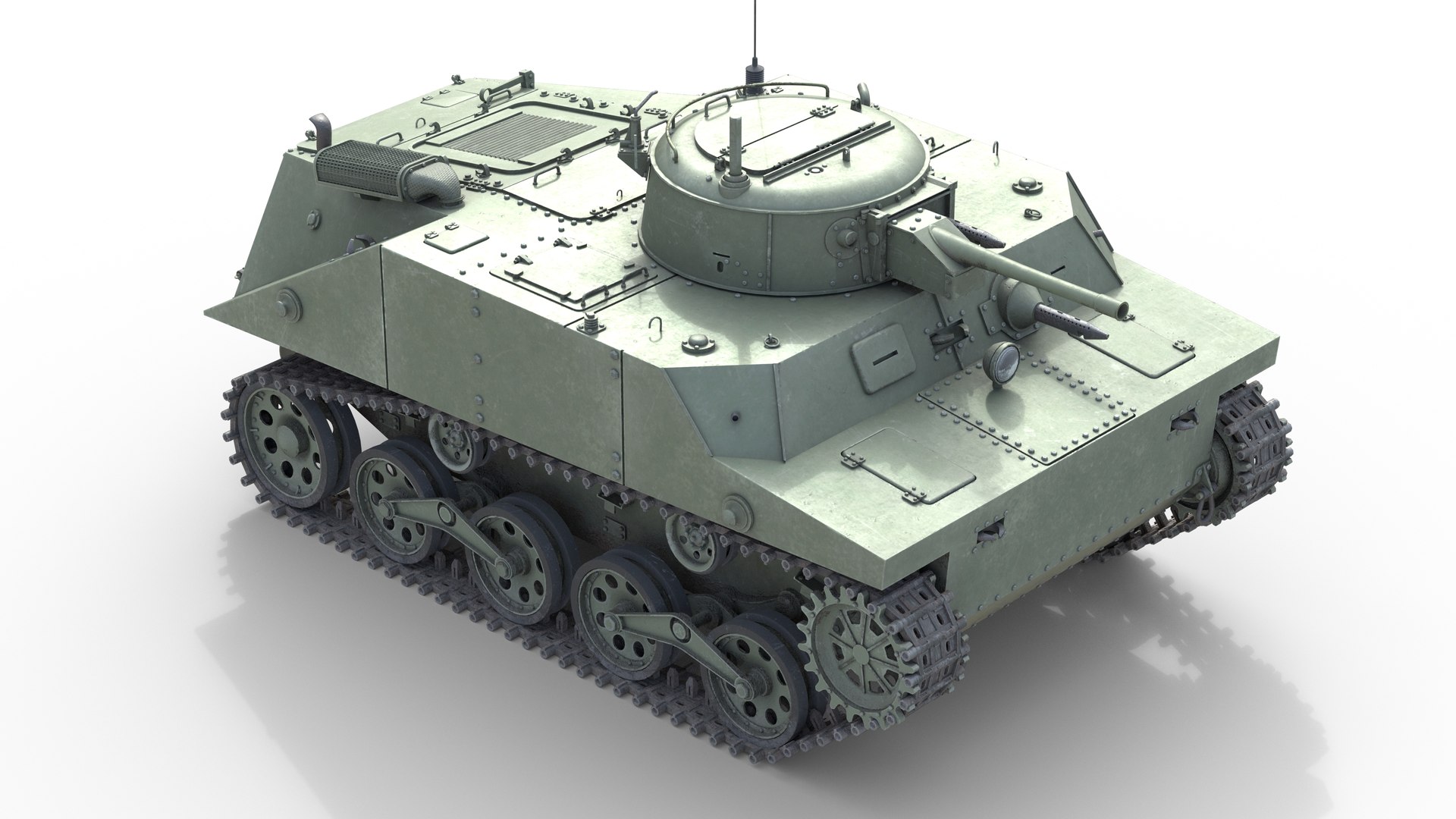 3D Type 2 Ka Mi Tank Model - TurboSquid 2292816