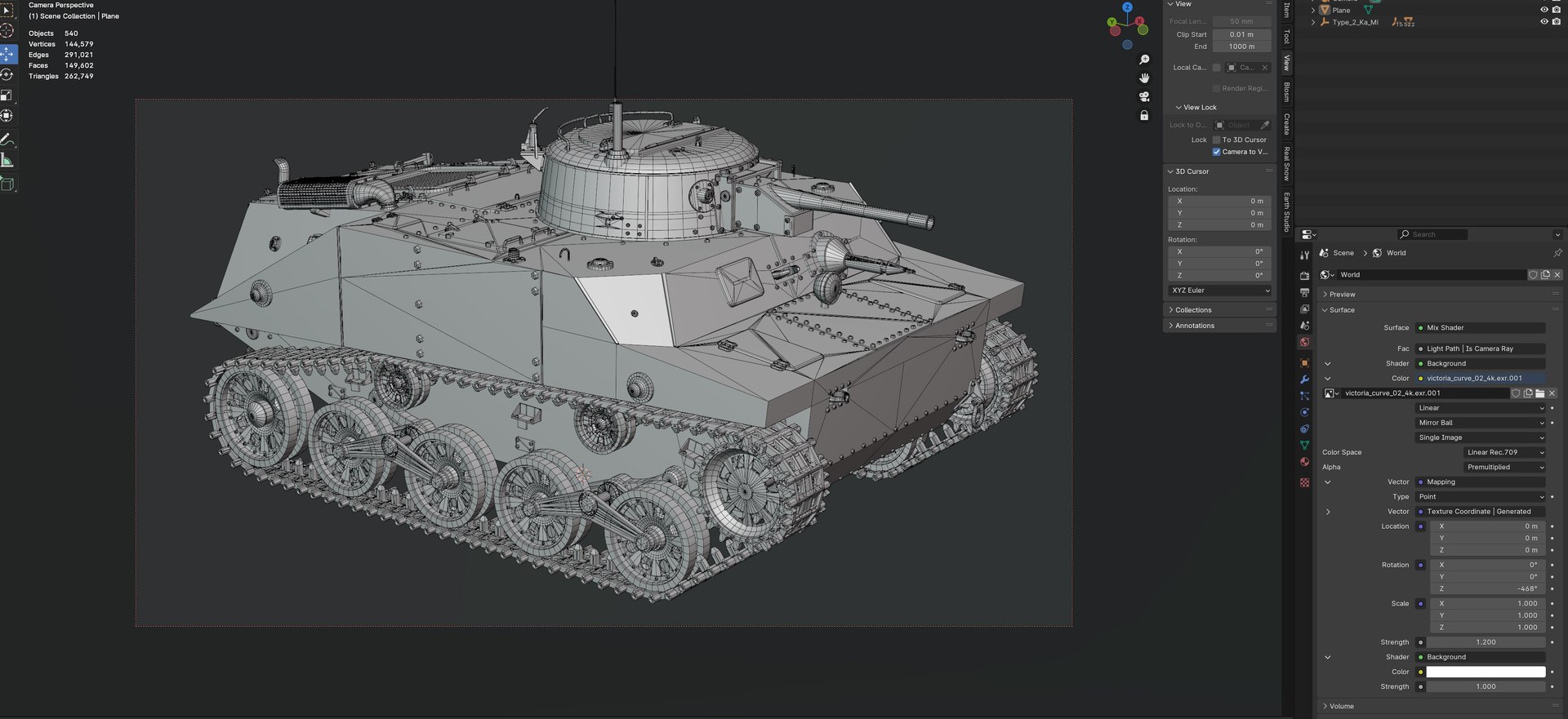 3D Type 2 Ka Mi Tank Model - TurboSquid 2292816