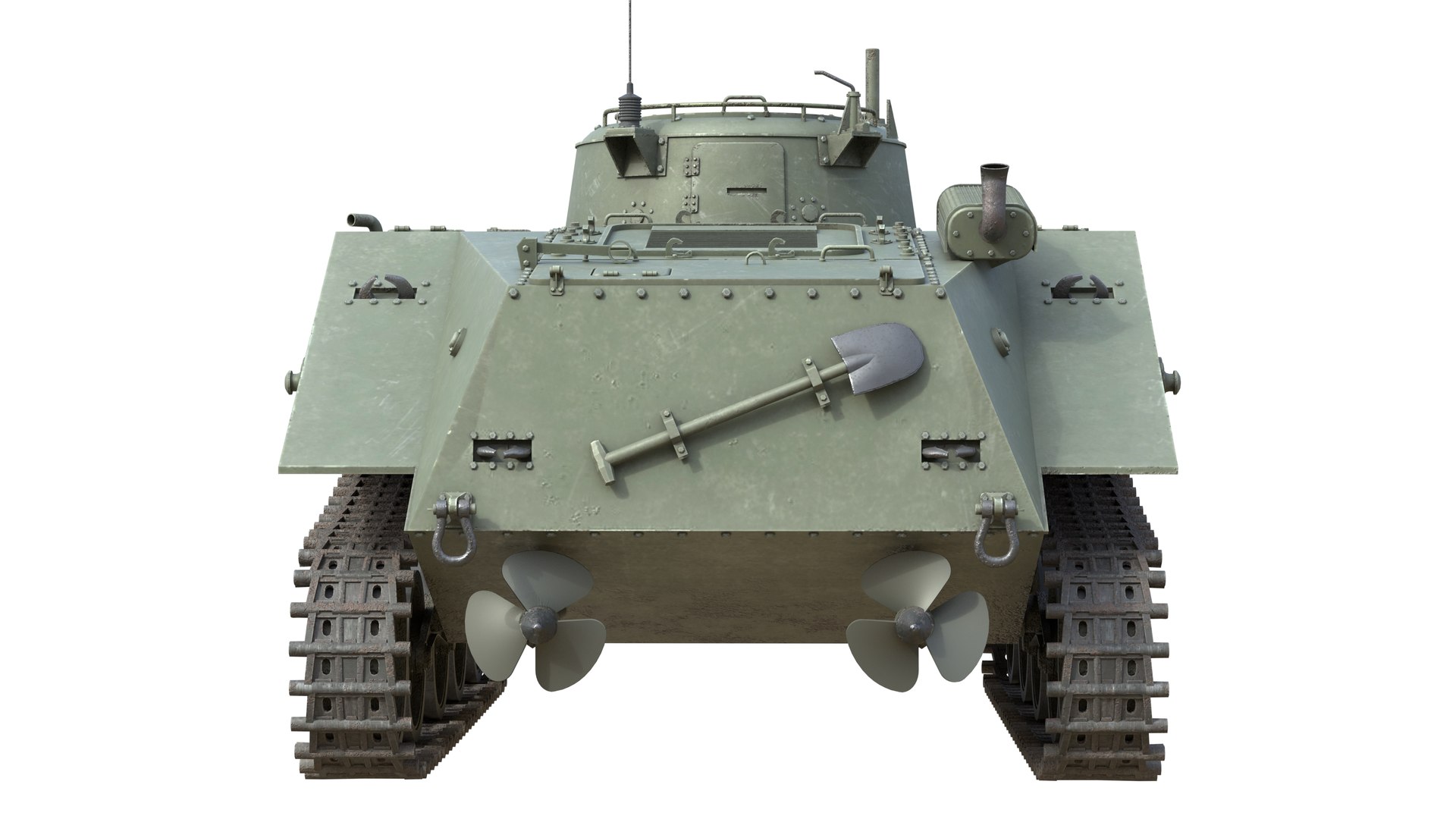 3D Type 2 Ka Mi Tank Model - TurboSquid 2292816
