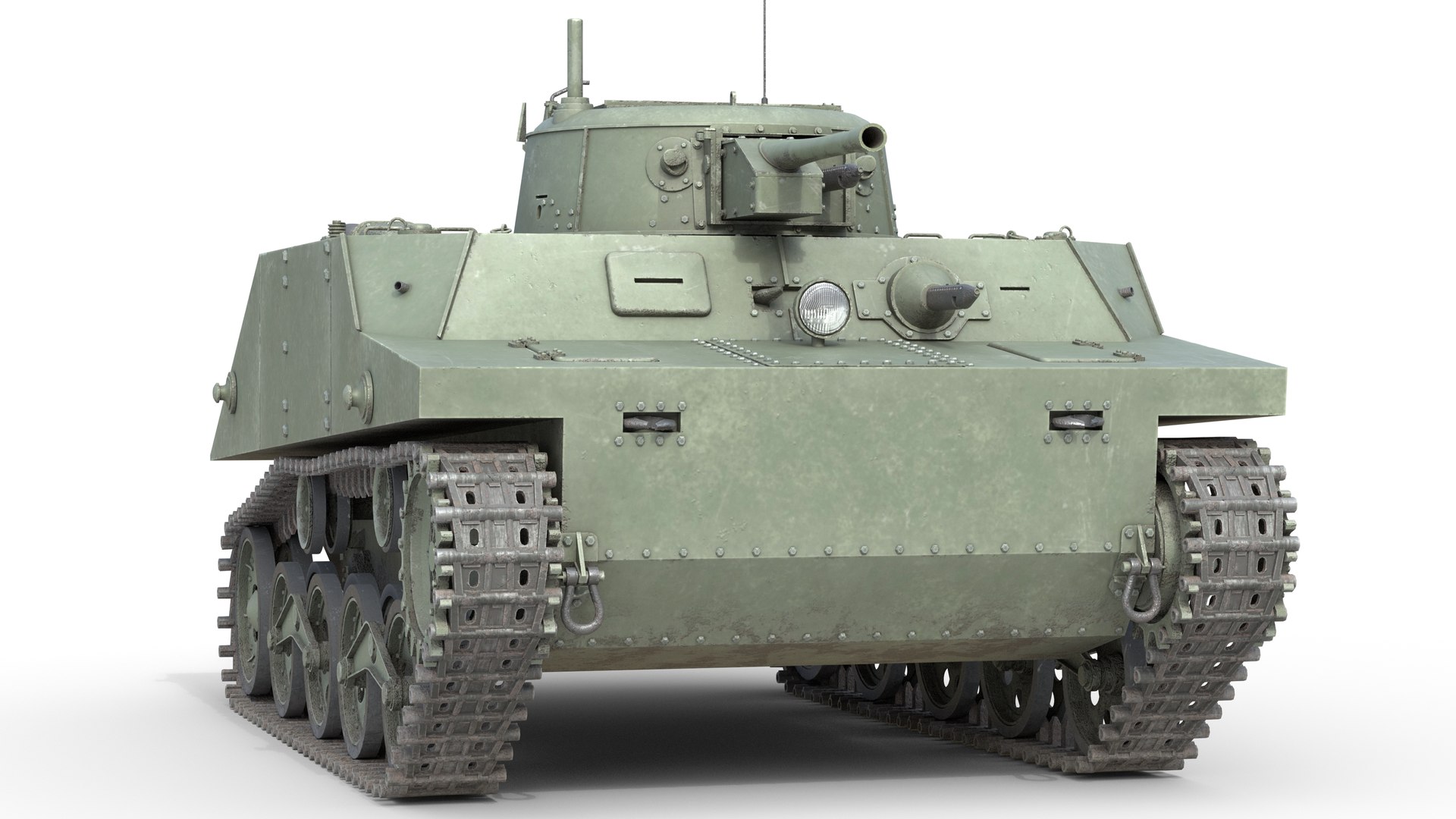 3D Type 2 Ka Mi Tank Model - TurboSquid 2292816