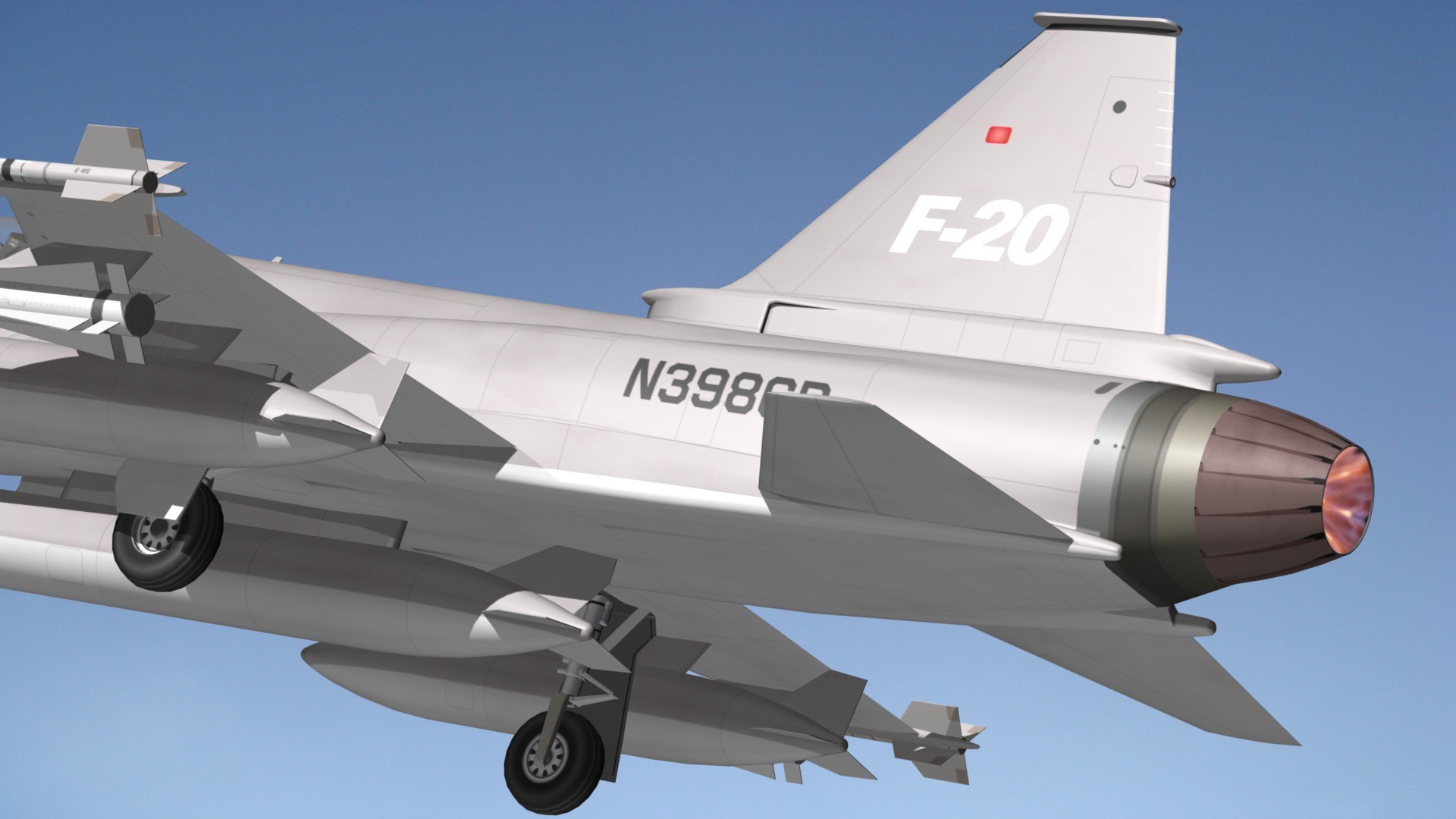 3D Northrop F20 Tigershark - TurboSquid 1809119