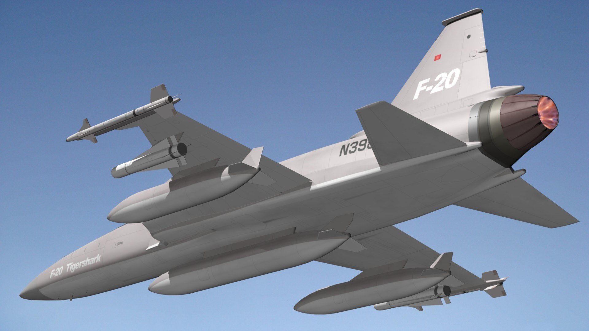3D Northrop F20 Tigershark - TurboSquid 1809119