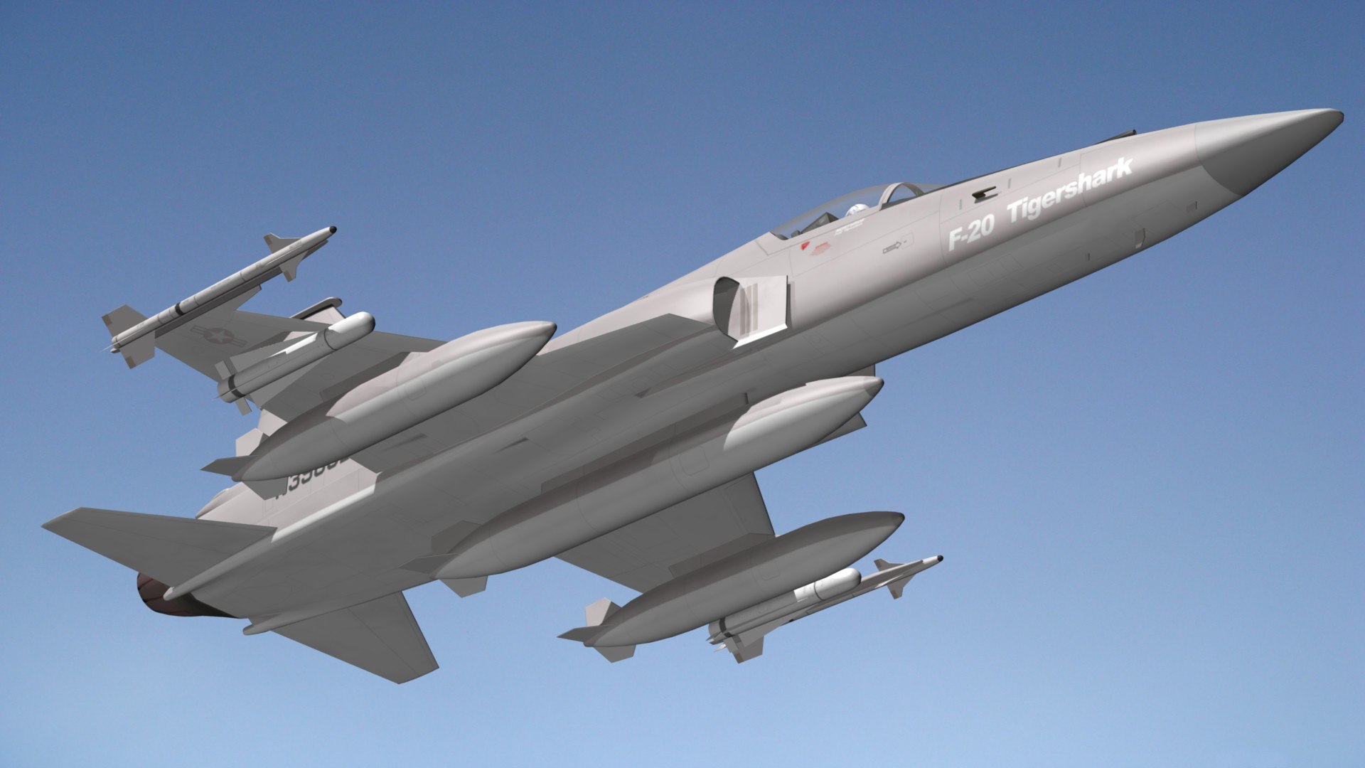3D Northrop F20 Tigershark - TurboSquid 1809119