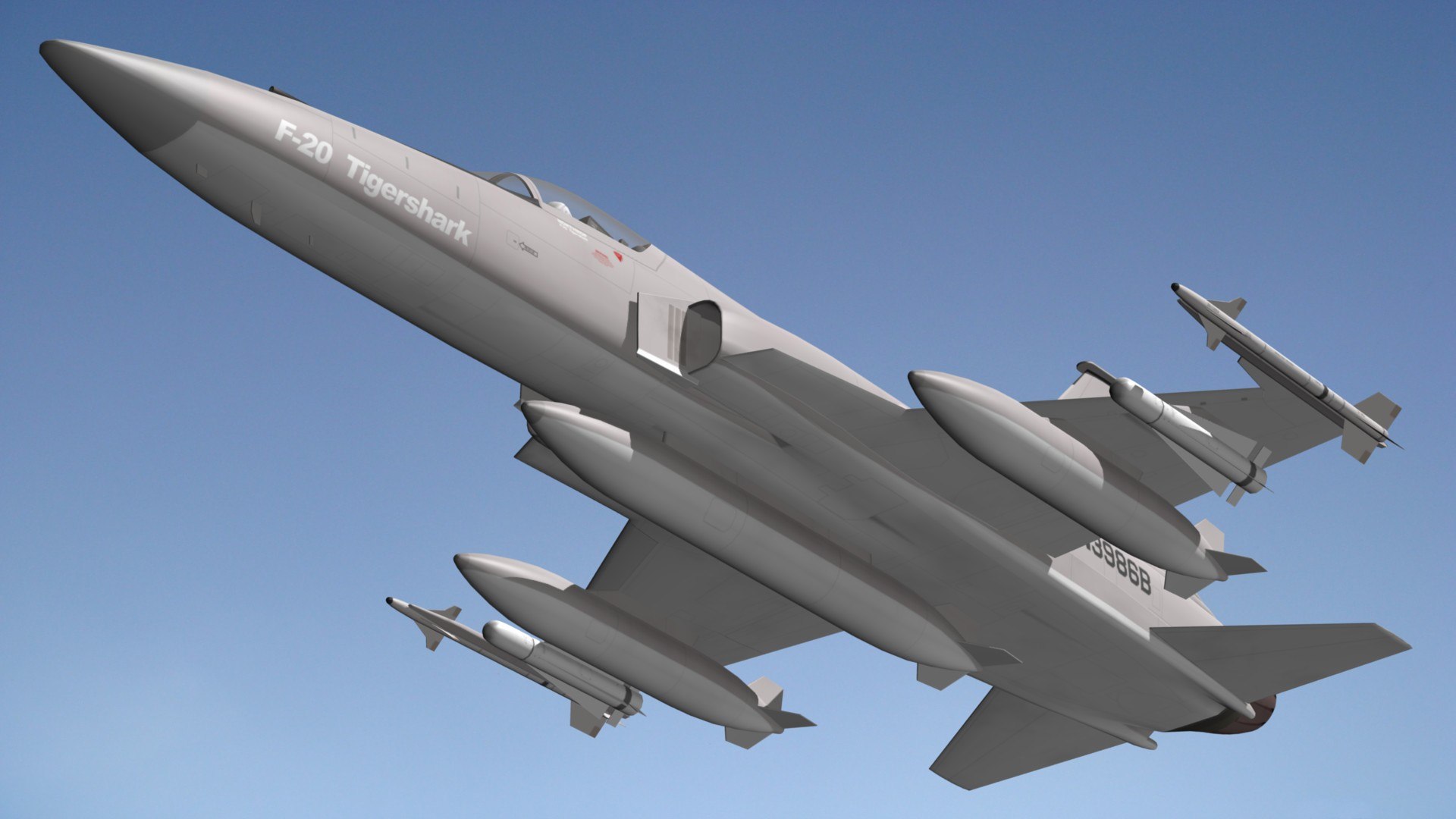 3D Northrop F20 Tigershark - TurboSquid 1809119