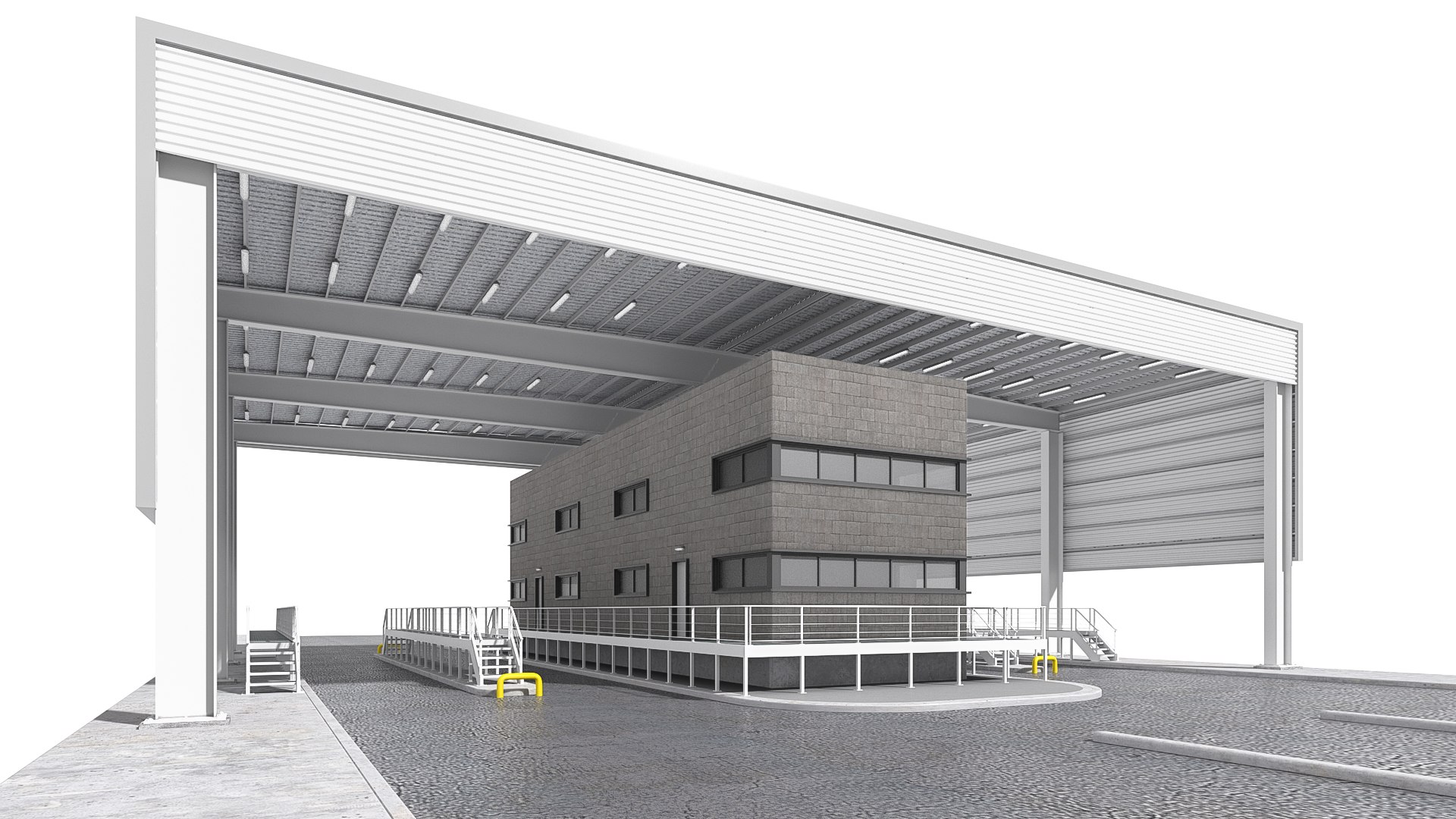 3D Model Truck Control Gate - TurboSquid 1936346