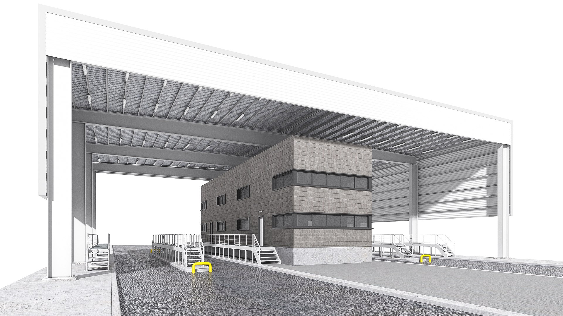 3D Model Truck Control Gate - TurboSquid 1936346