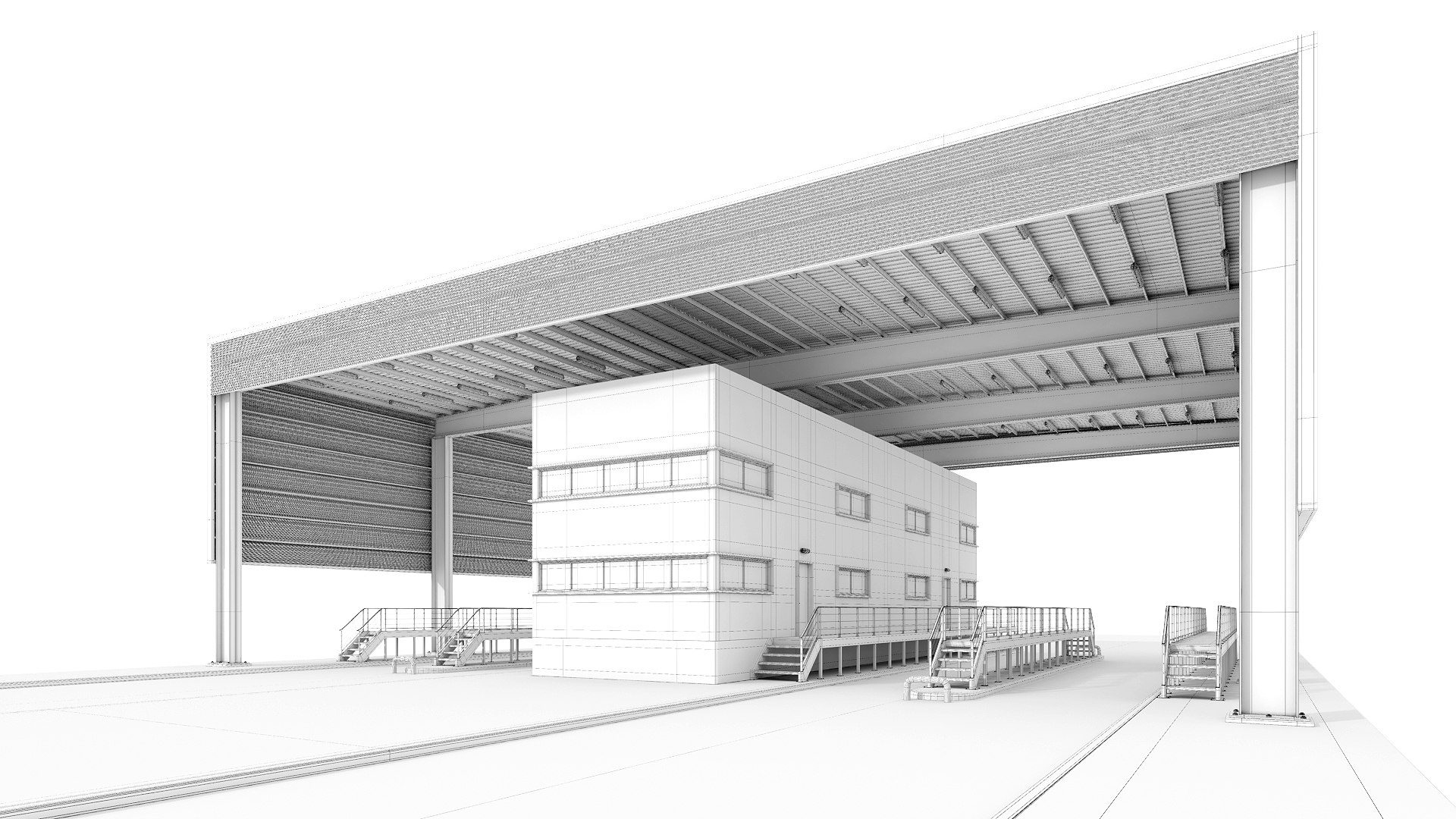 3D Model Truck Control Gate - TurboSquid 1936346