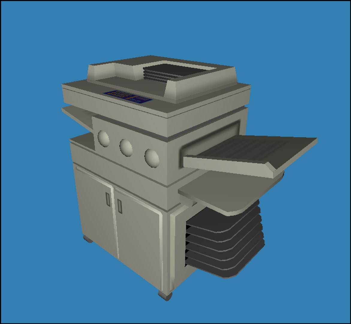 3d Model Of Copy Copier