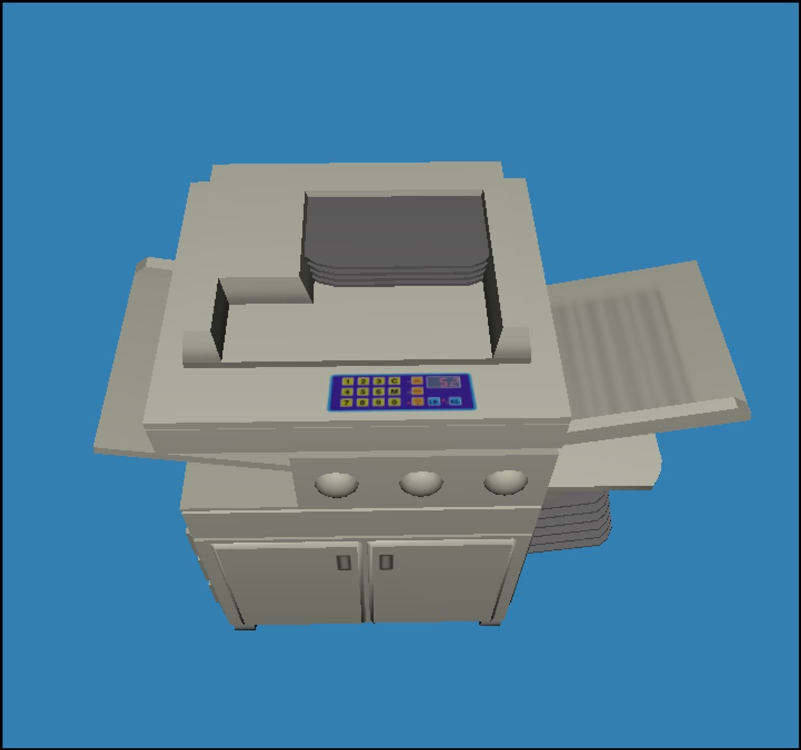3d Model Of Copy Copier