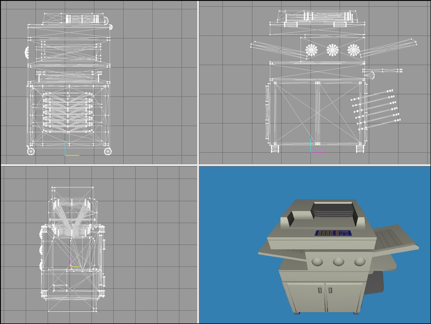 3d Model Of Copy Copier