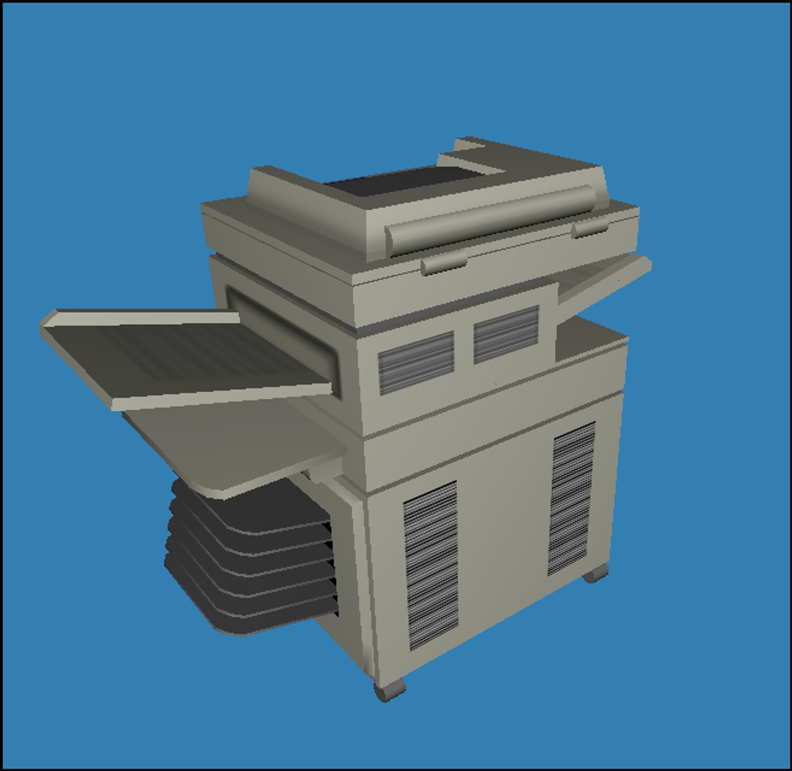 3d Model Of Copy Copier