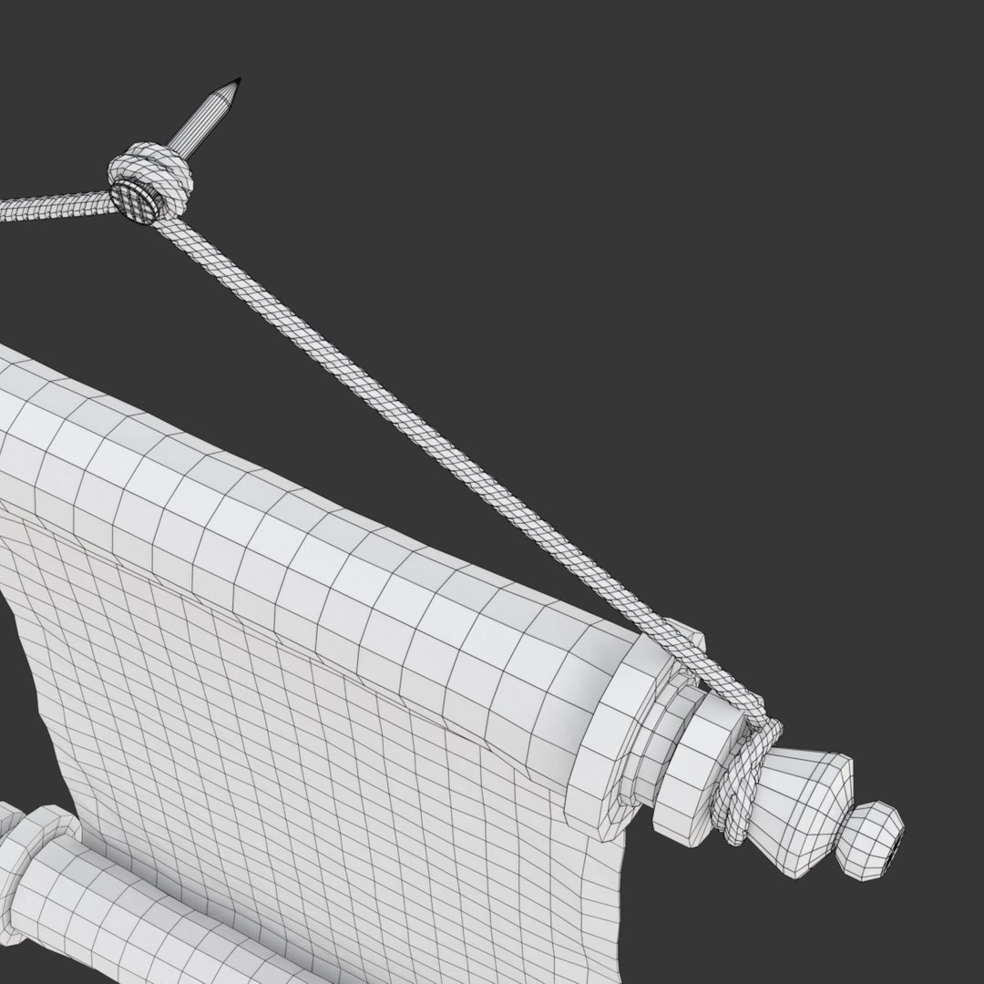 Old scroll 3D - TurboSquid 1581635