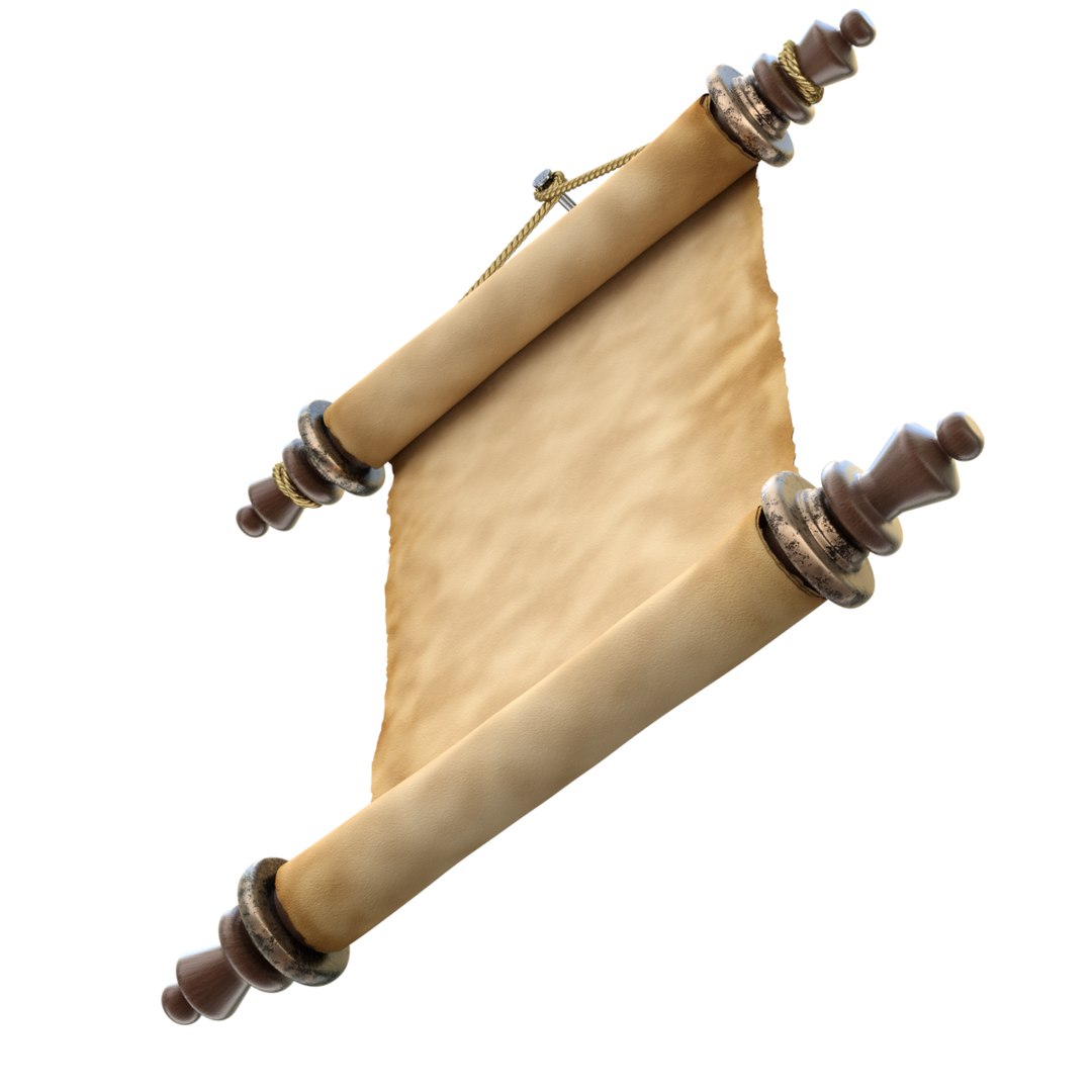 Old scroll 3D - TurboSquid 1581635
